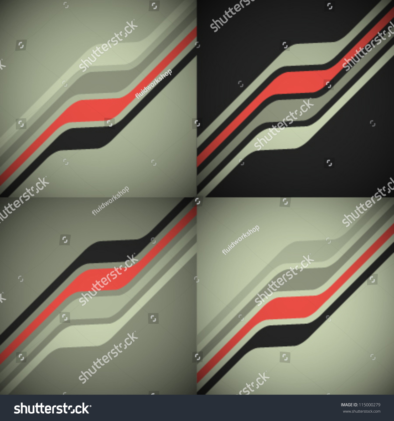 Vector Retro Abstract Background Stock Vector (Royalty Free) 115000279 ...
