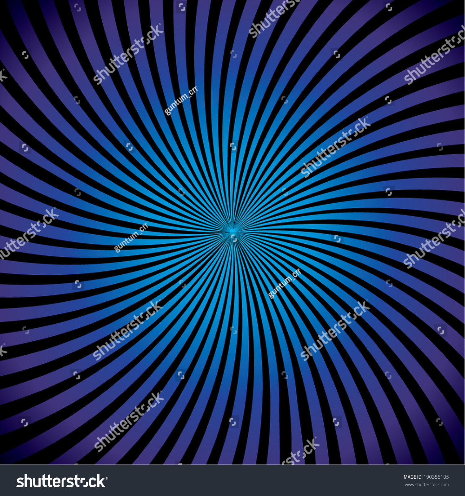 Vector Retro Blue Sunburst Background Stock Vector (Royalty Free ...
