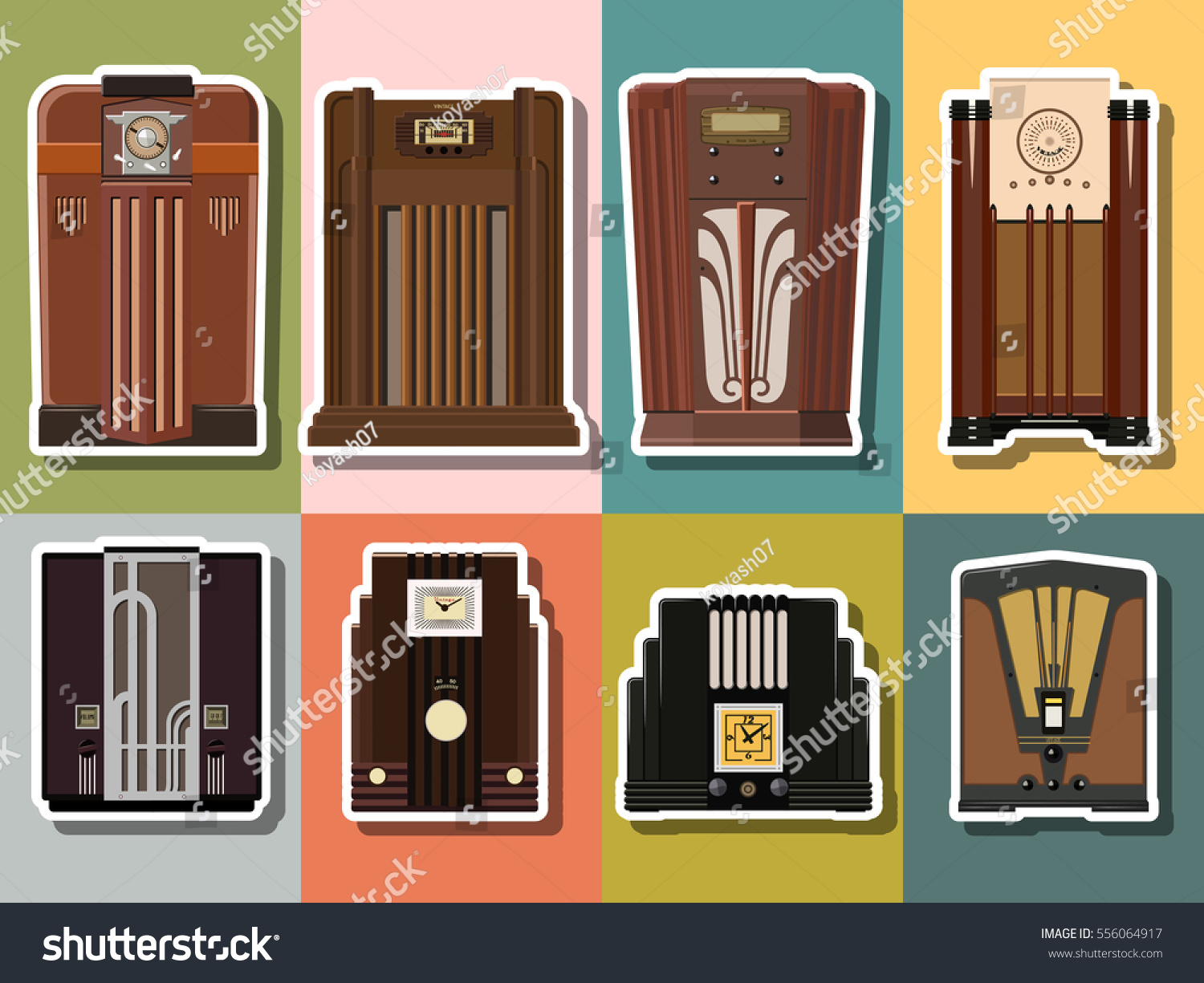 Vector Retro Radio Thirties Forties Vintage Stock Vector (Royalty Free ... Vector Retro Radio Thirties Forties Vintage Stock Vector (Royalty Free ...