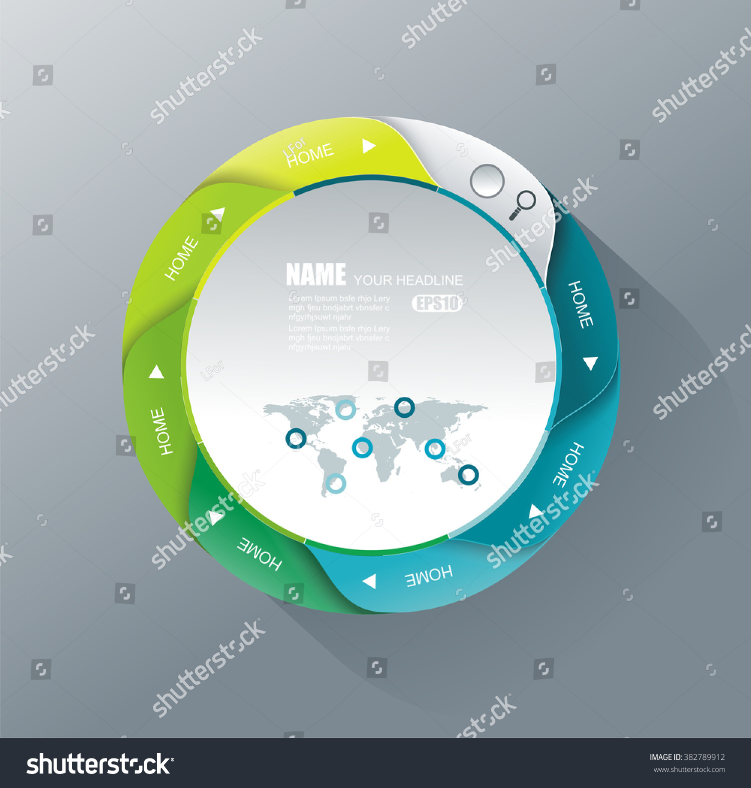 Vector Round Panels Shadow Light Web Stock Vector (Royalty Free ...