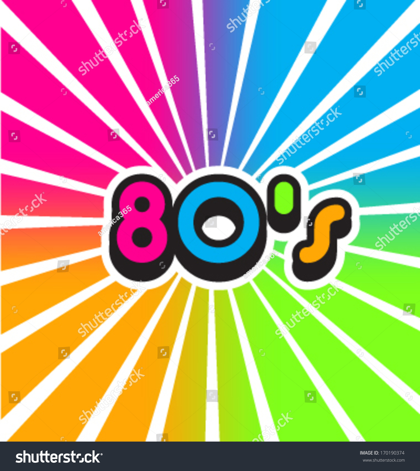 Vector 80 S Vintage Color Background Stock Vector (Royalty Free ...