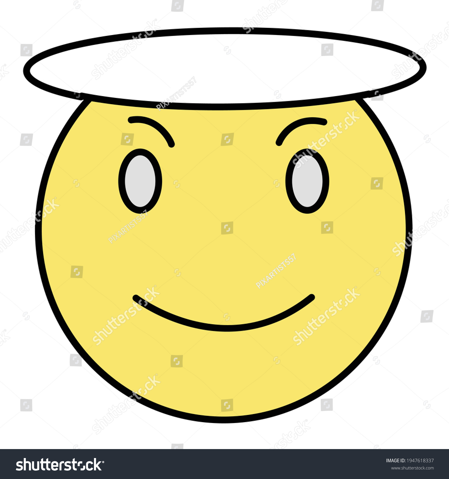 Vector Saint Outline Icon Design Stock Vector (Royalty Free) 1947618337 ...