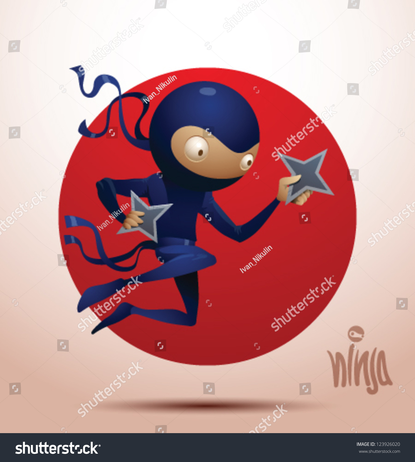 Vector Sasuke Ninja Warrior 10 Stock Vector (Royalty Free) 123926020