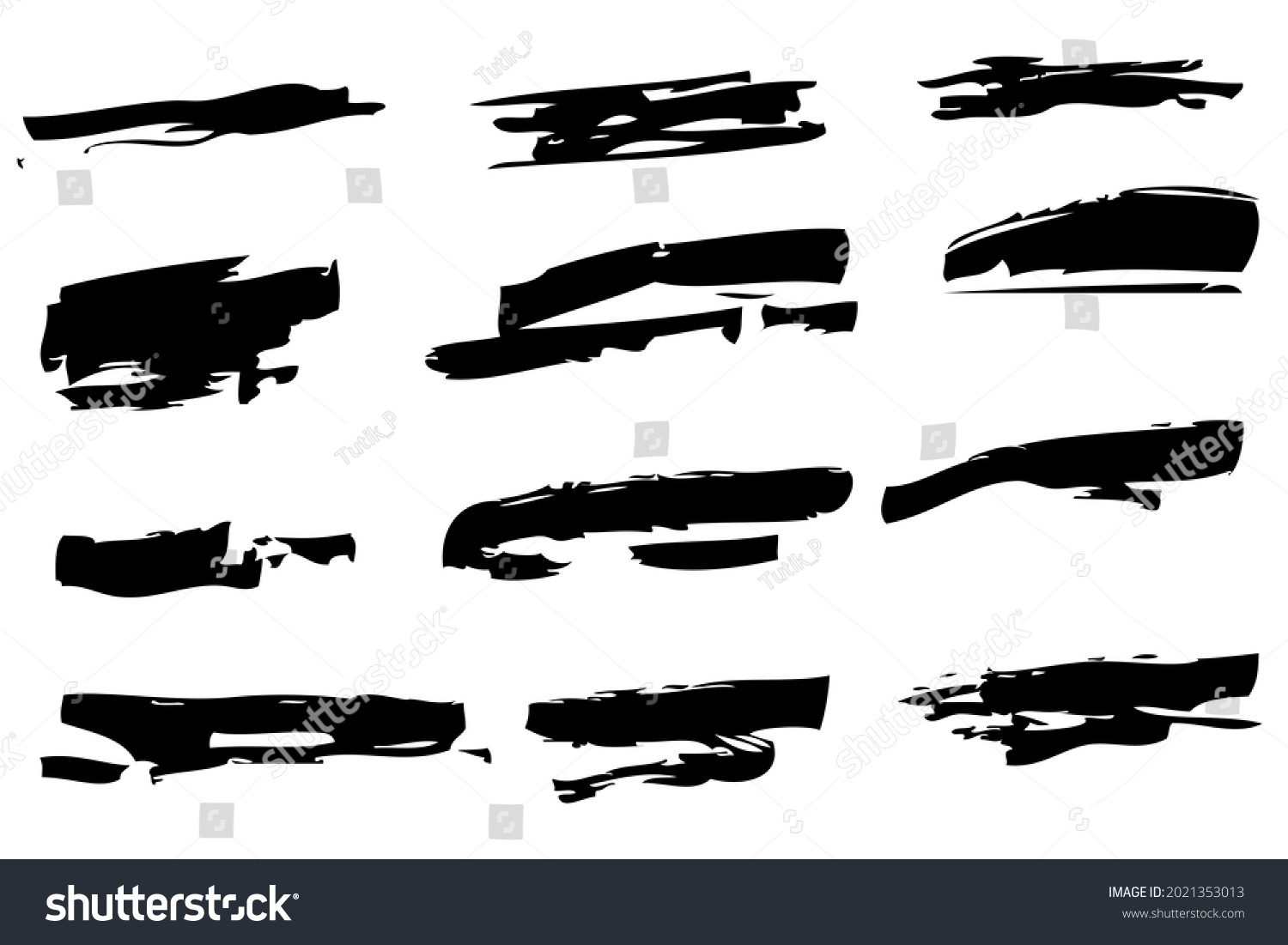 Vector Scribble Hand Draw Sketch Horizontal Stock Vector (Royalty Free ...