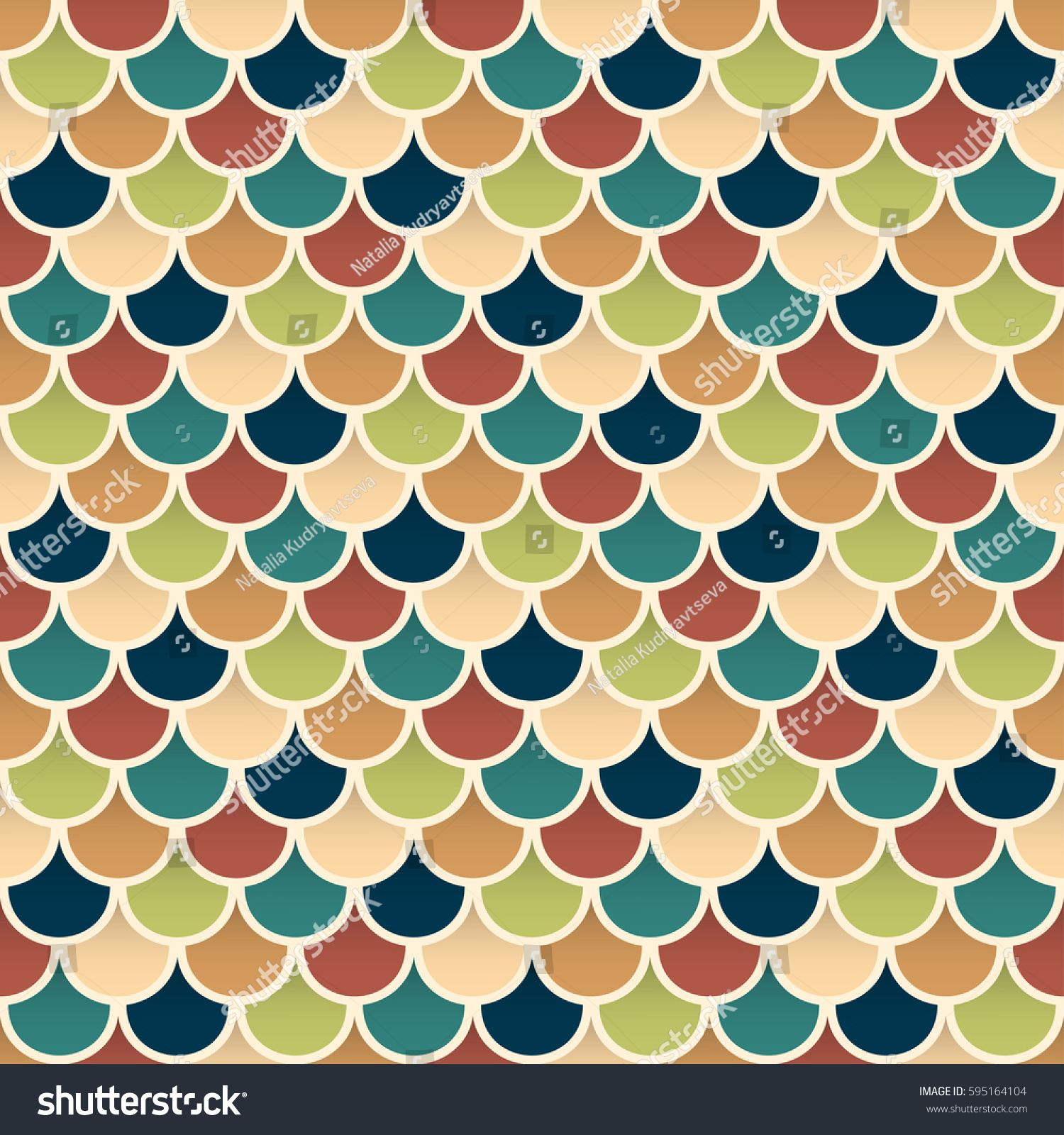 Vector Seamless Background Fish Scales Natural: vector de stock (libre ...