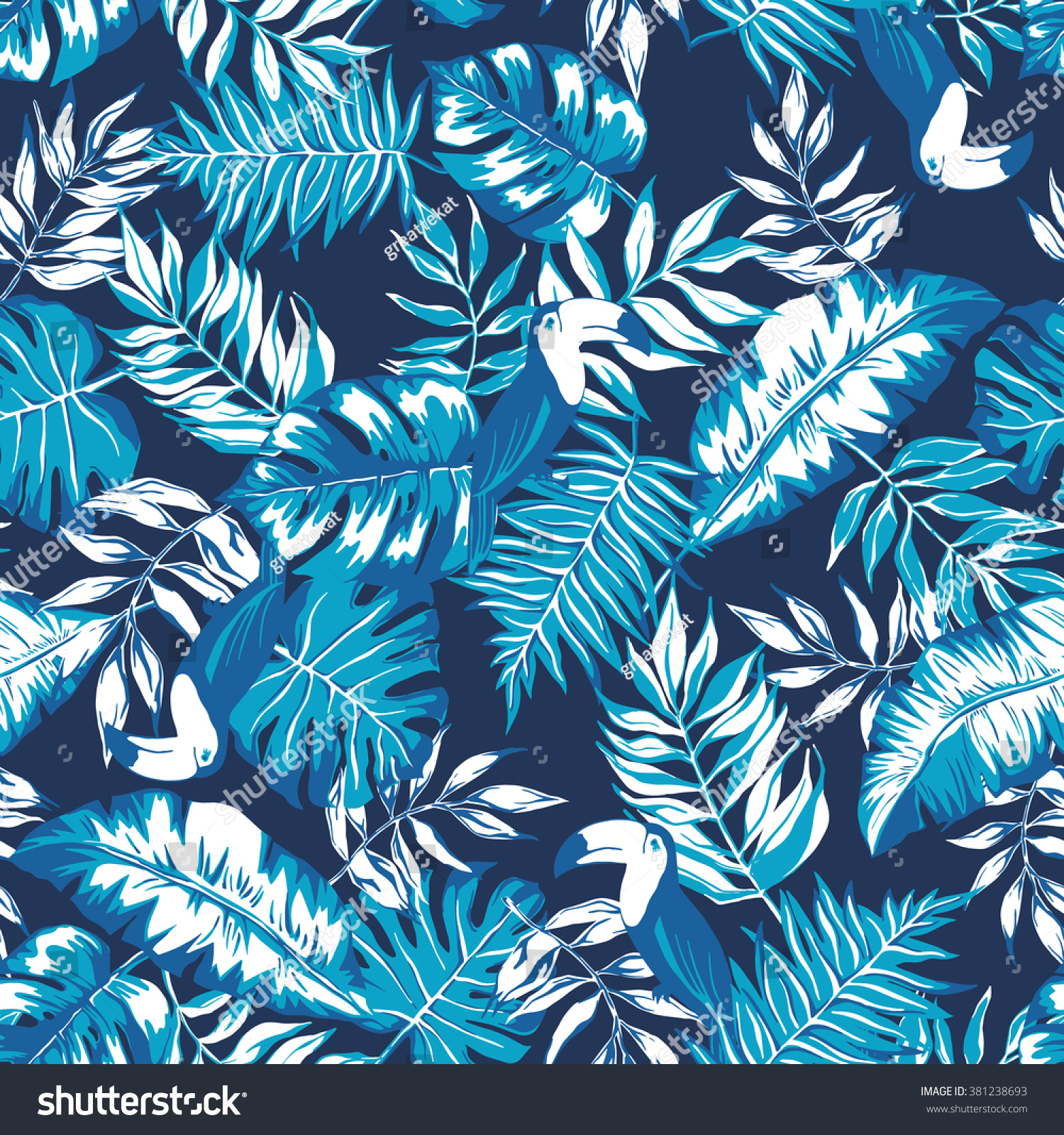 Vector Seamless Beautiful Artistic Graphical Tropical: vector de stock ... Vector Seamless Beautiful Artistic Graphical Tropical: vector de stock ...