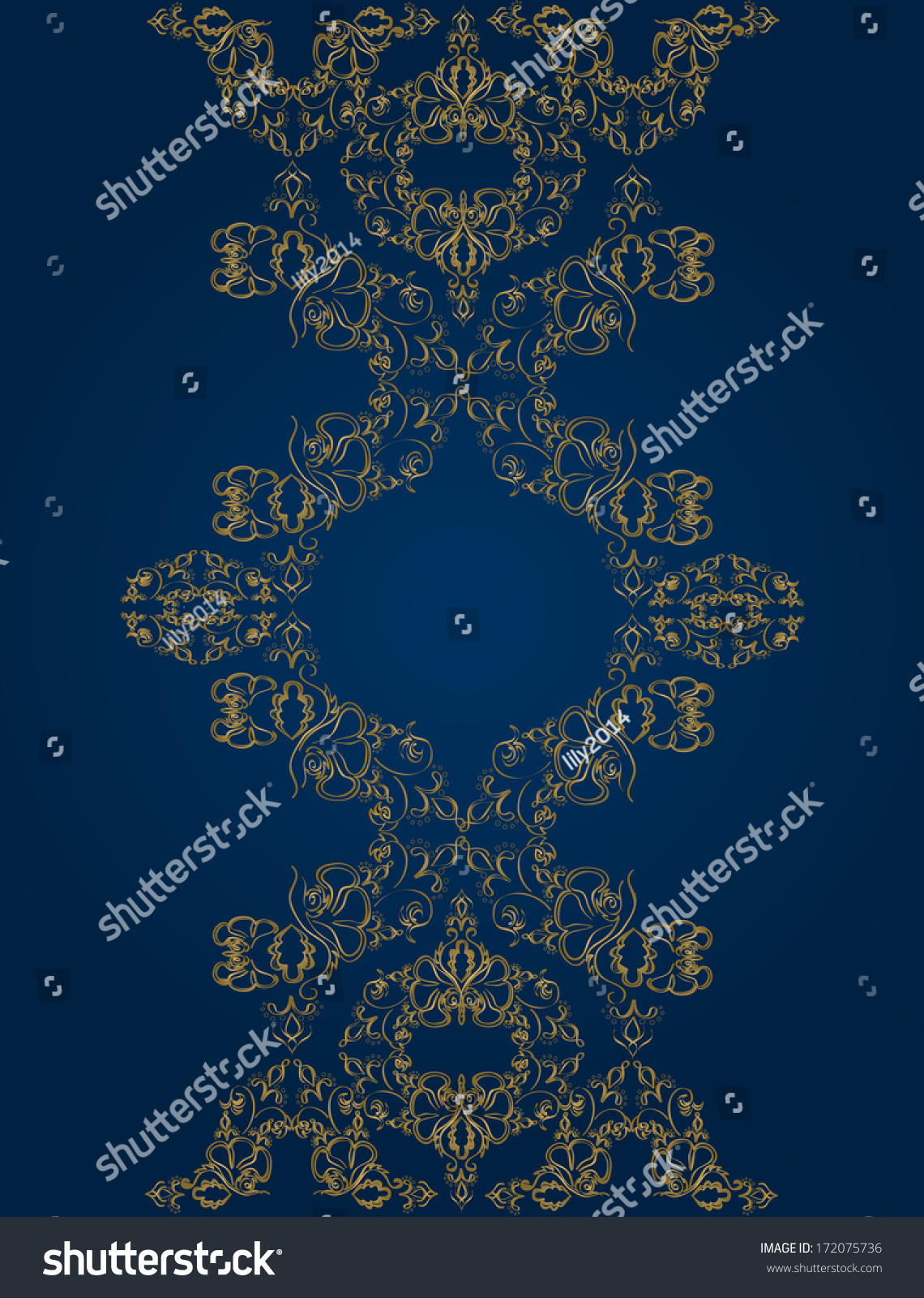 Vector Seamless Border Victorian Style Element Stock Vector (Royalty ...