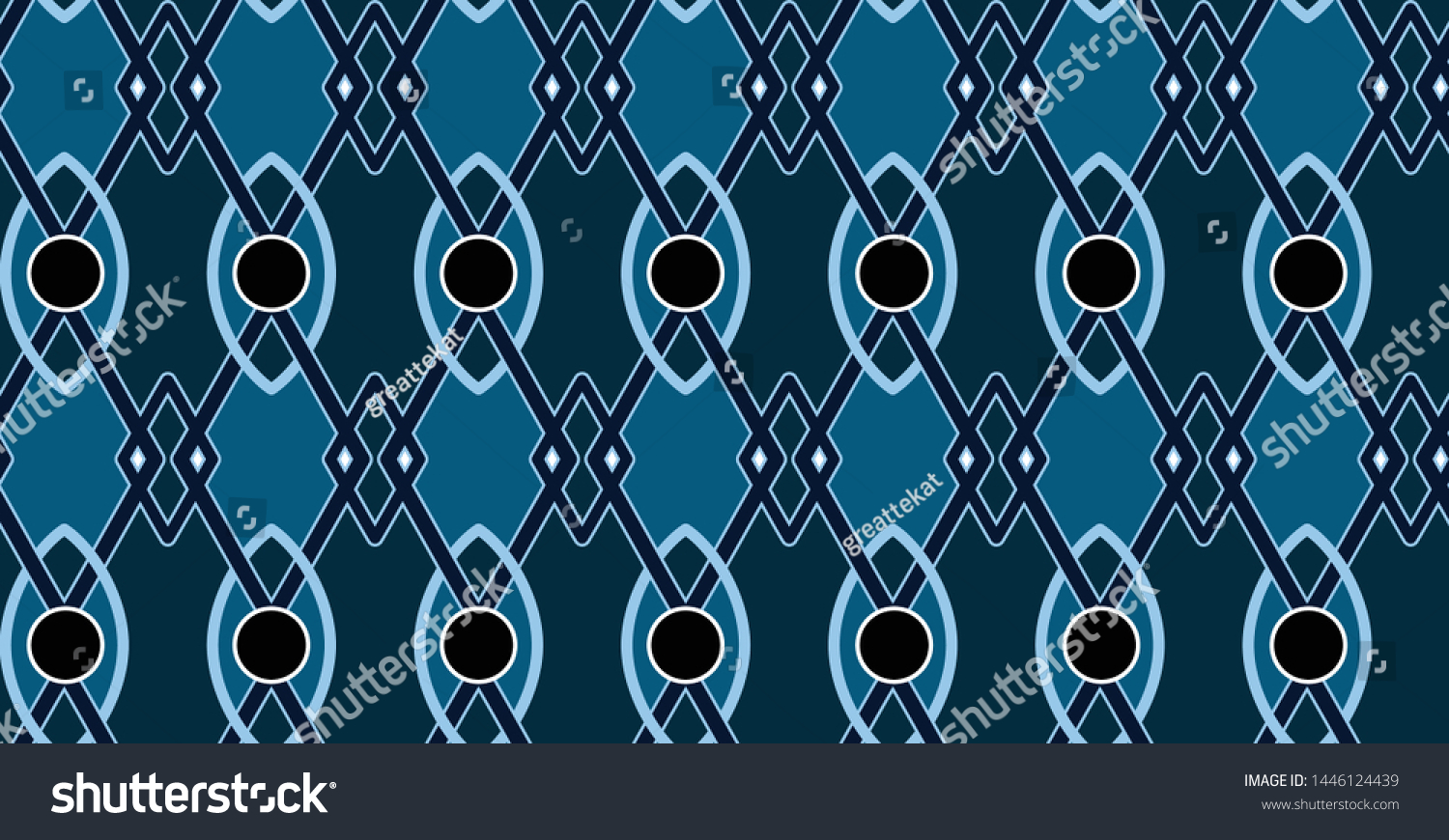 Vector Seamless Graphical Geometric Pattern Ellipse Stock Vector ...