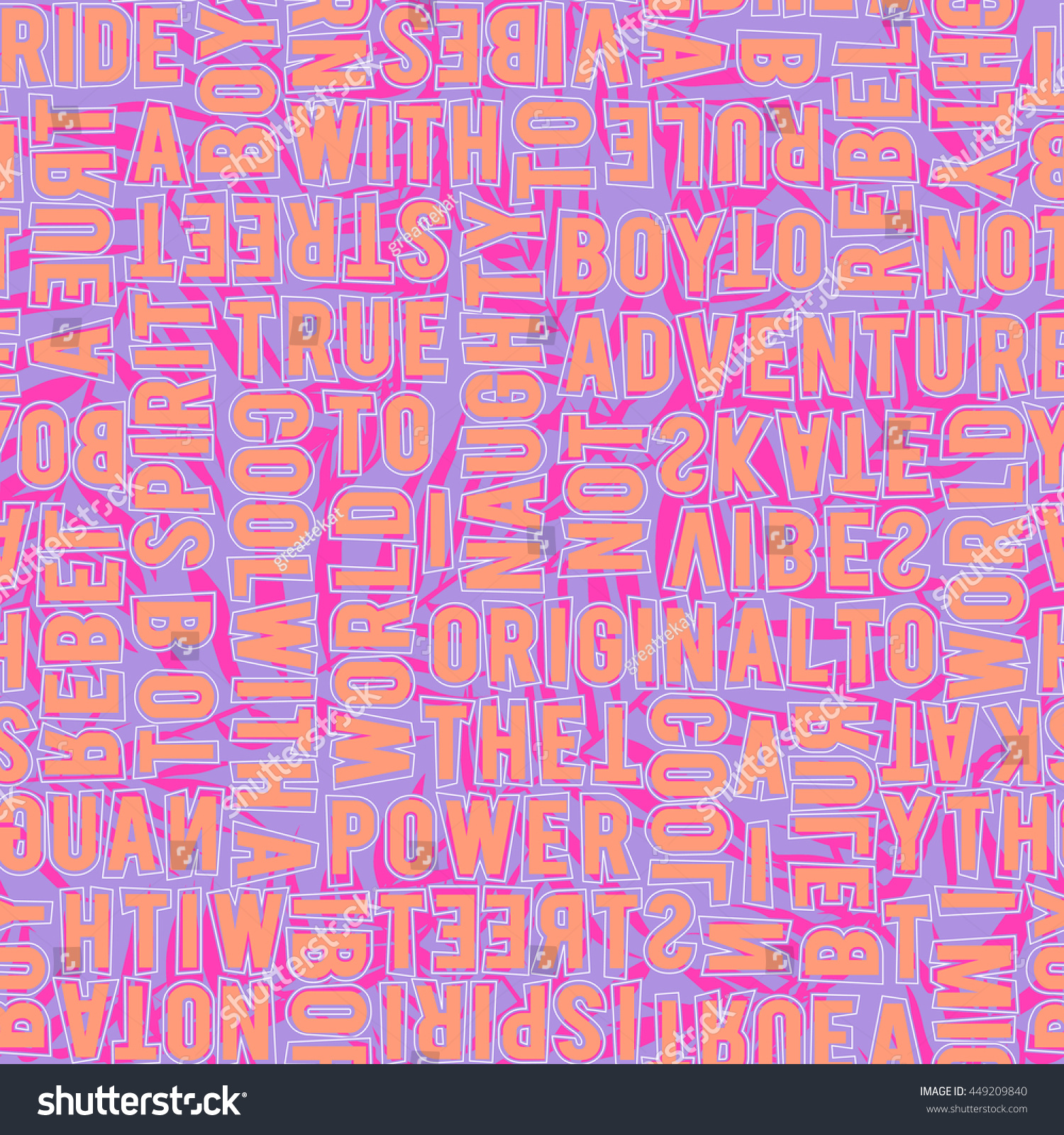 Vector Seamless Graphical Straight Alphabet Letters Stock Vector ...