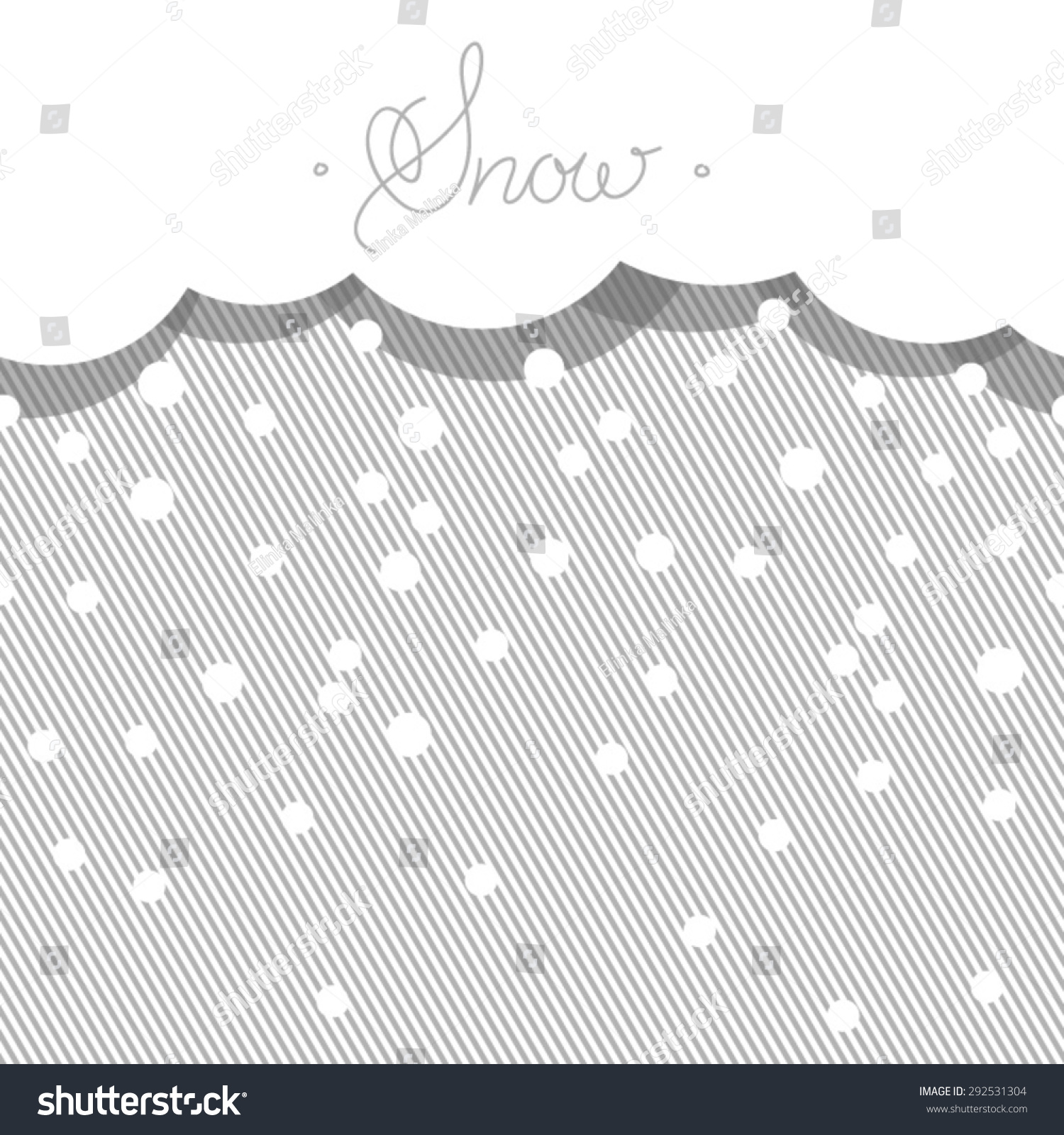 Vector Seamless Horizontal Background Stylized Snow Stock Vector ...