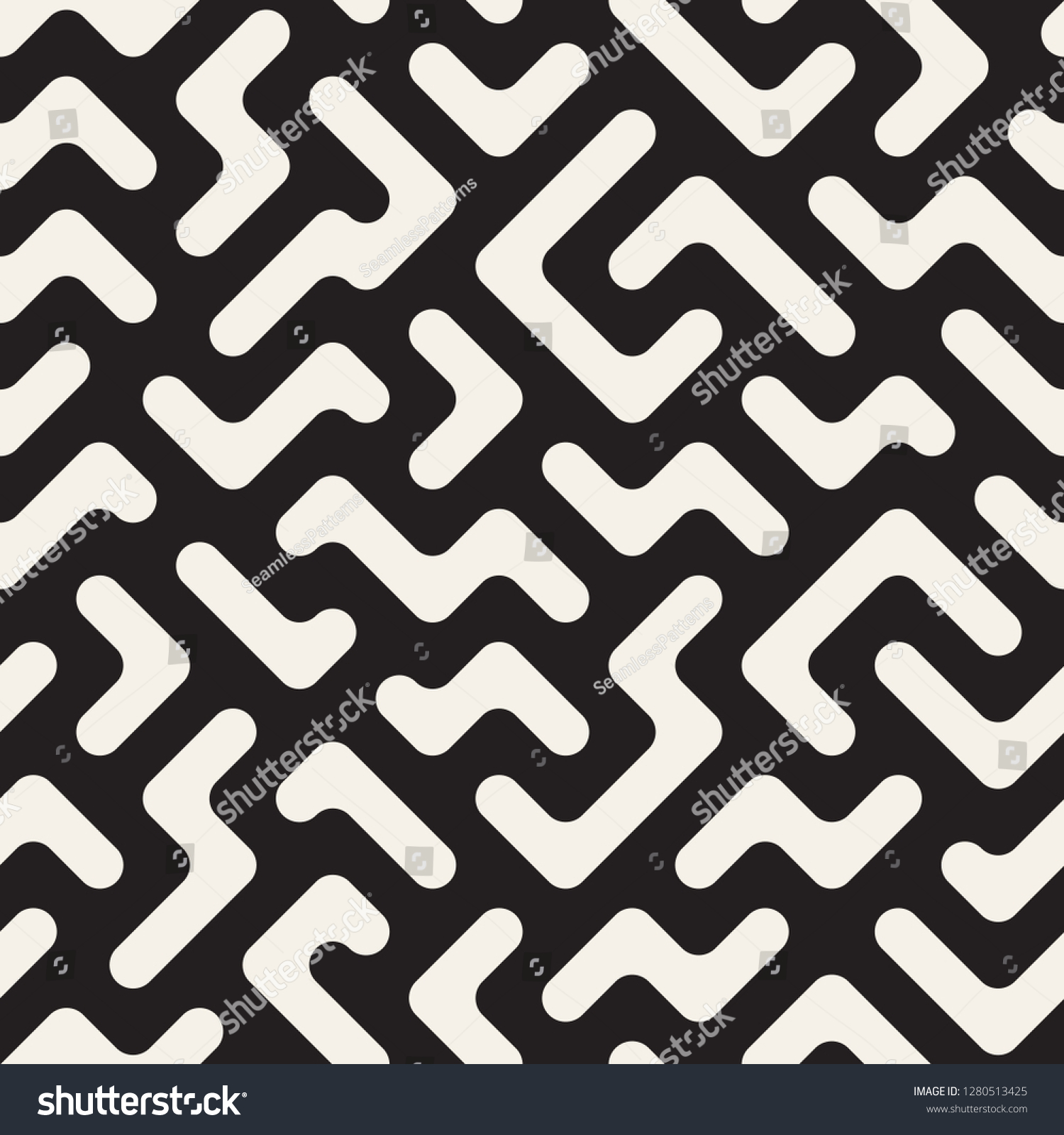 Vector Seamless Irregular Pattern Modern Stylish Stock Vector (Royalty ...