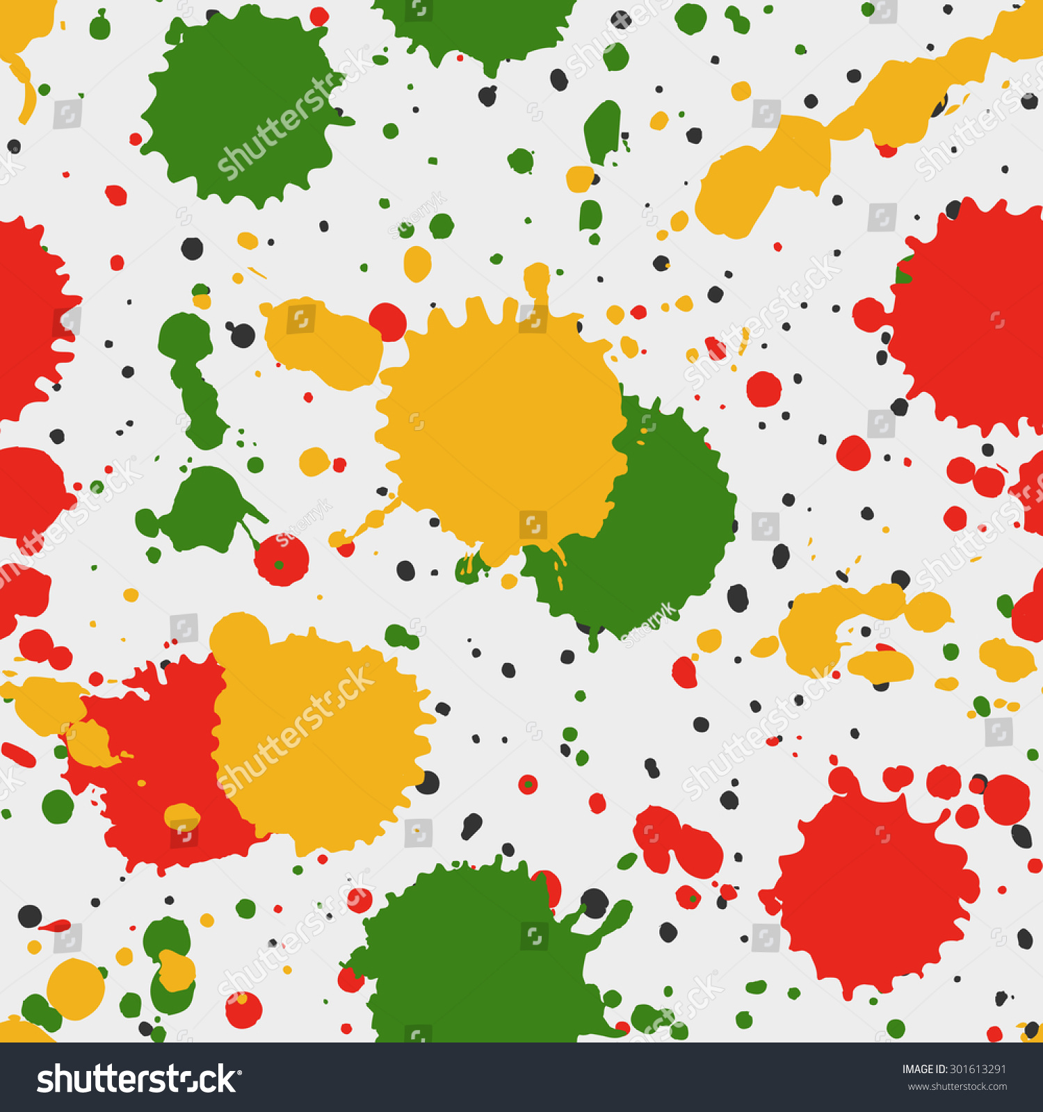 Vector Seamless Paint Splatter Pattern Grunge Stock Vector (Royalty ...