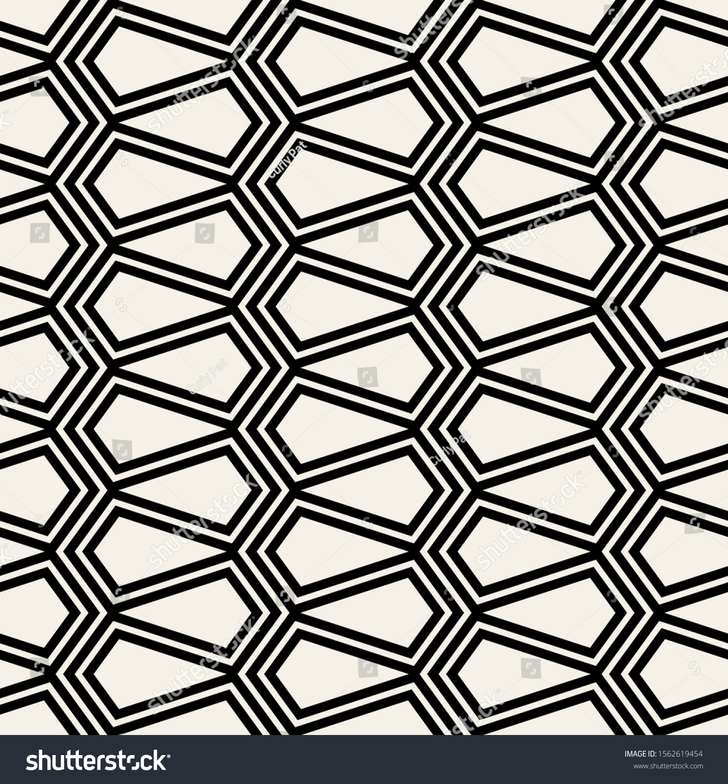 Vector Seamless Pattern Modern Bold Zigzag Stock Vector (Royalty Free ...