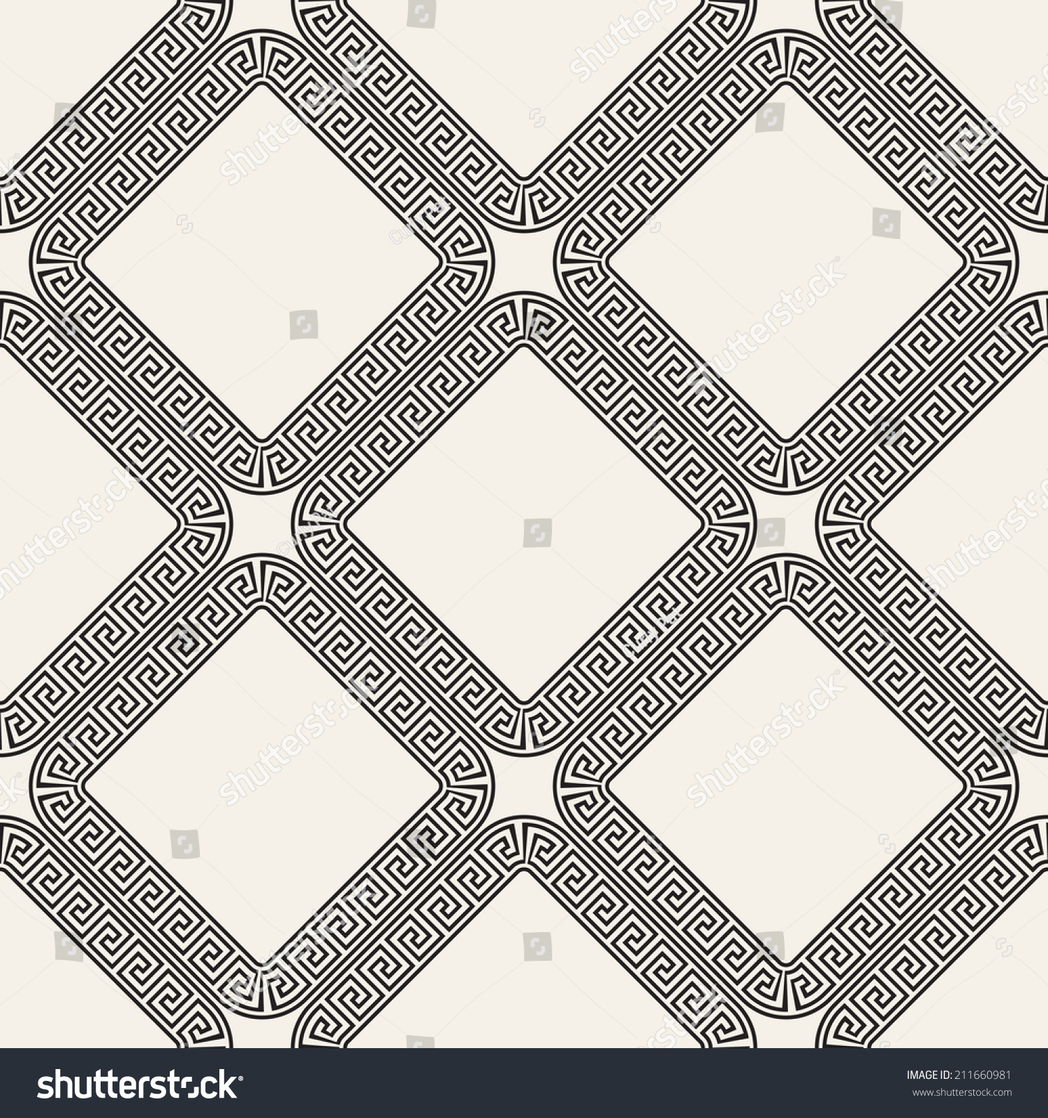 Vector Seamless Pattern. Modern Stylish Texture. Repeating Greek ...