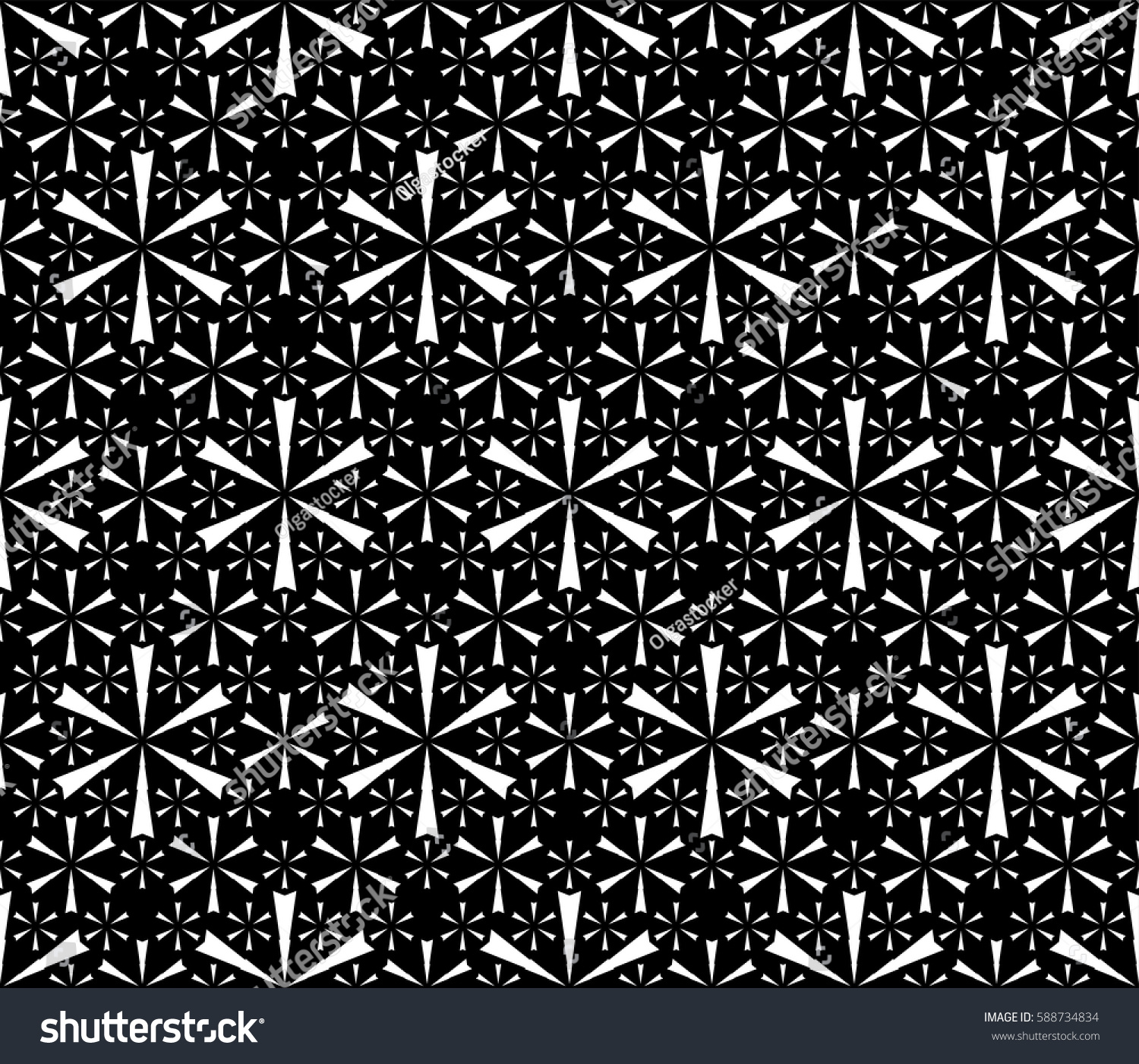 Vector Seamless Pattern Modern Subtle Black Stock Vector (Royalty Free ...