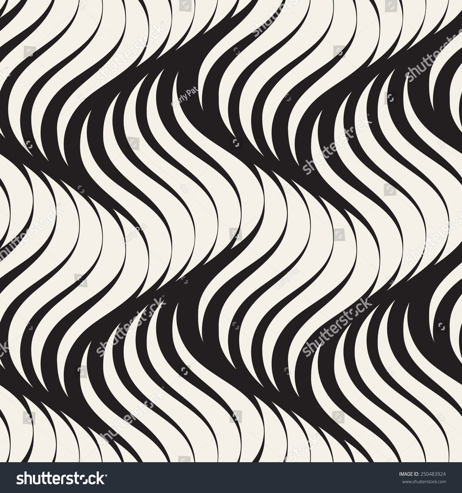 Vector Seamless Pattern Modern Wavy Texture: vector de stock (libre de ...