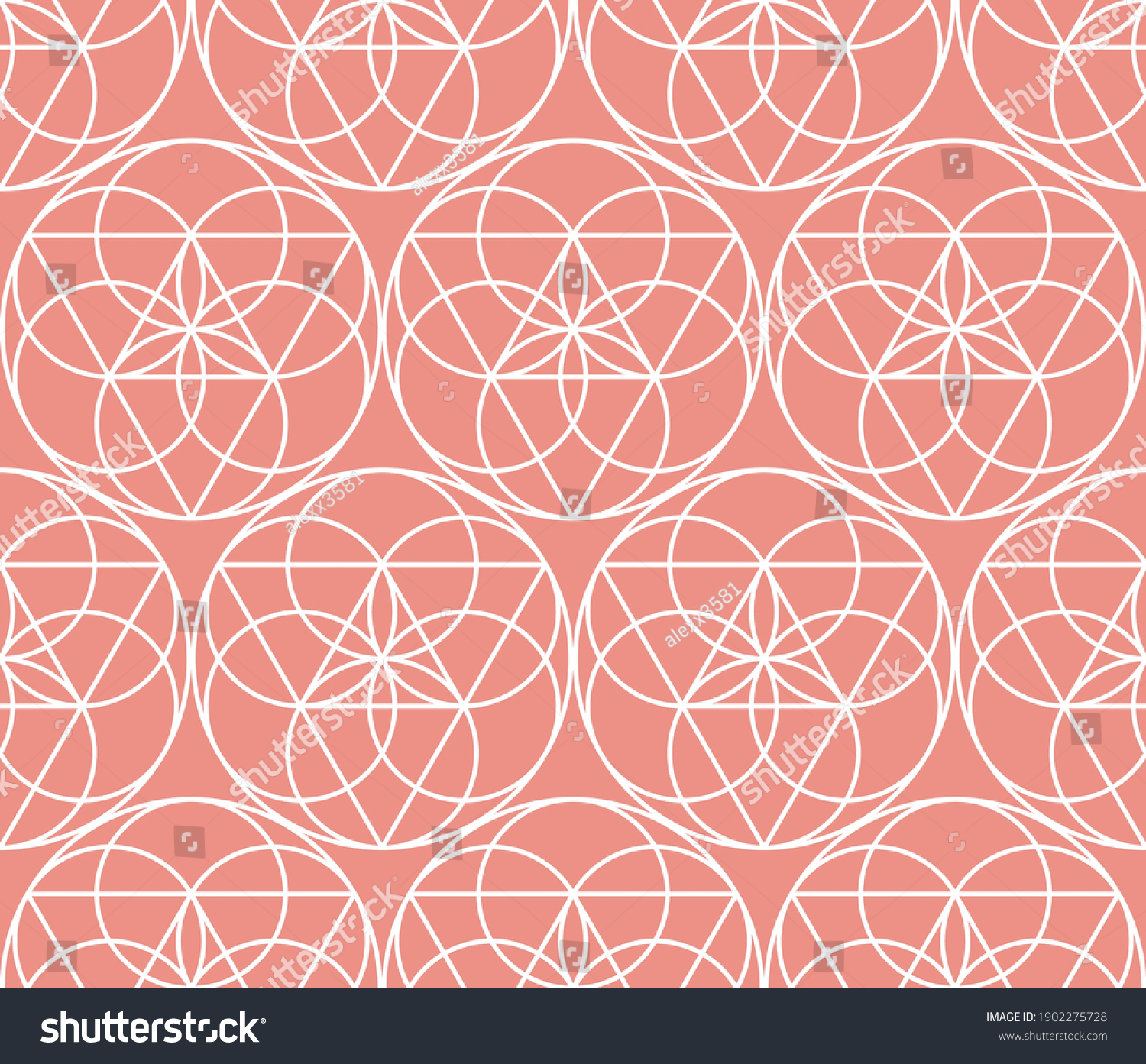 Vector Seamless Pattern Pink Modern Stylish Stock Vector (Royalty Free ...