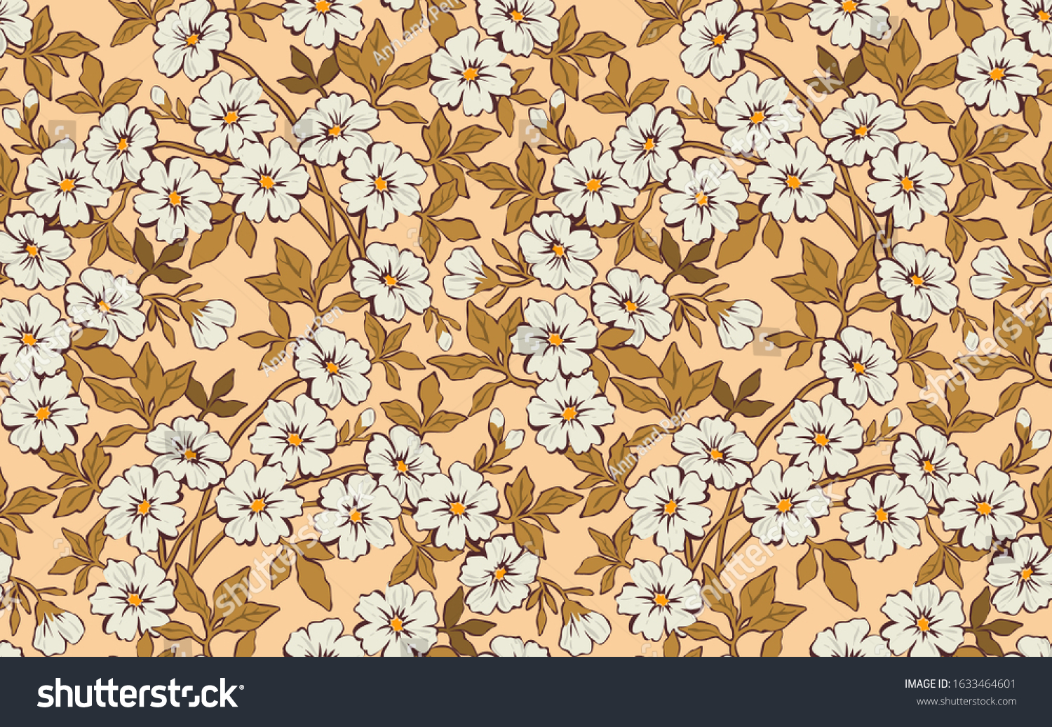 Vector Seamless Pattern Pretty Pattern Small Stock Vector (Royalty Free ...