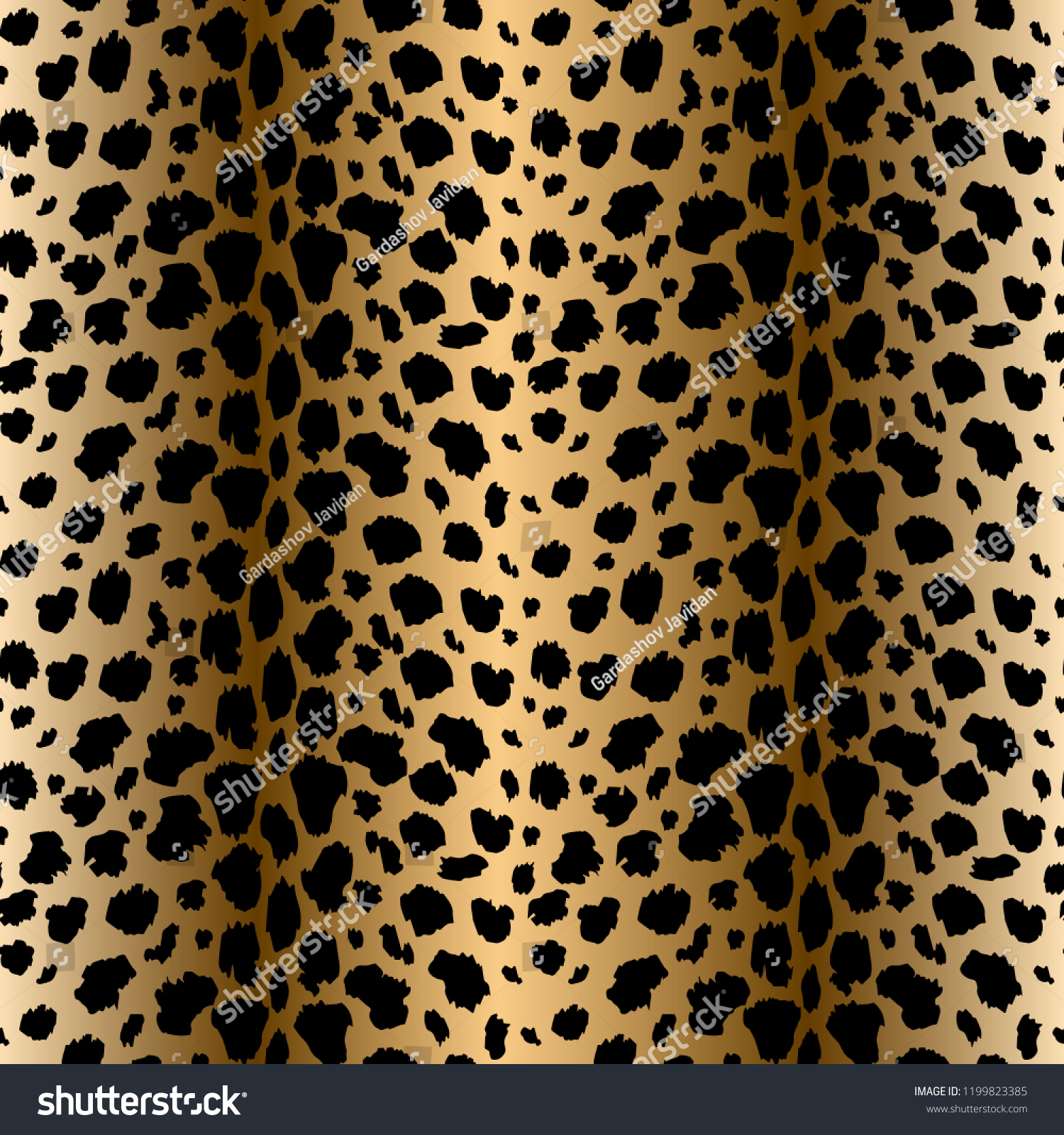 Vector Seamless Pattern Leopard Fur Texture Stock Vector (Royalty Free ...