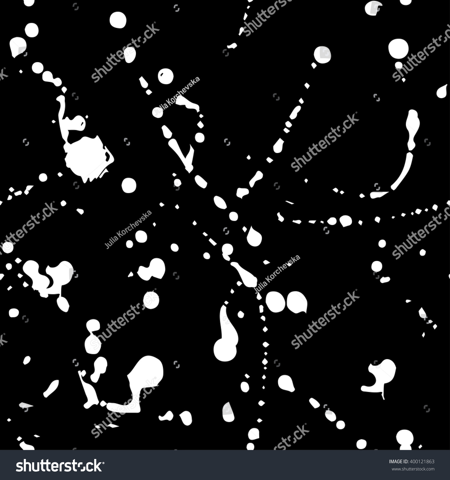 Vector Seamless Pattern Paint Splash Hand Stock Vector (Royalty Free ...