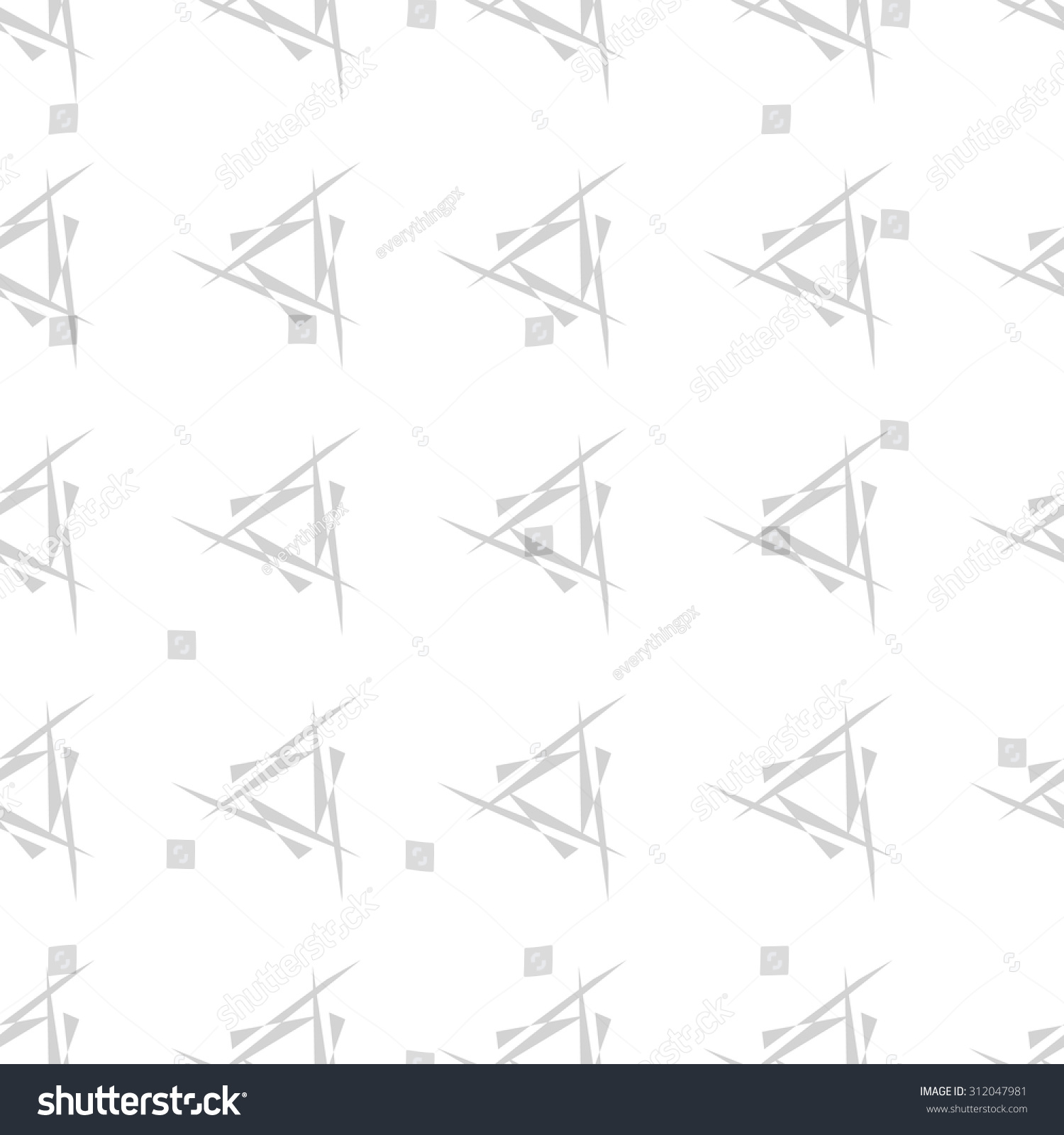 Vector Seamless Pattern Threepointed Star Collection Stock Vector ...