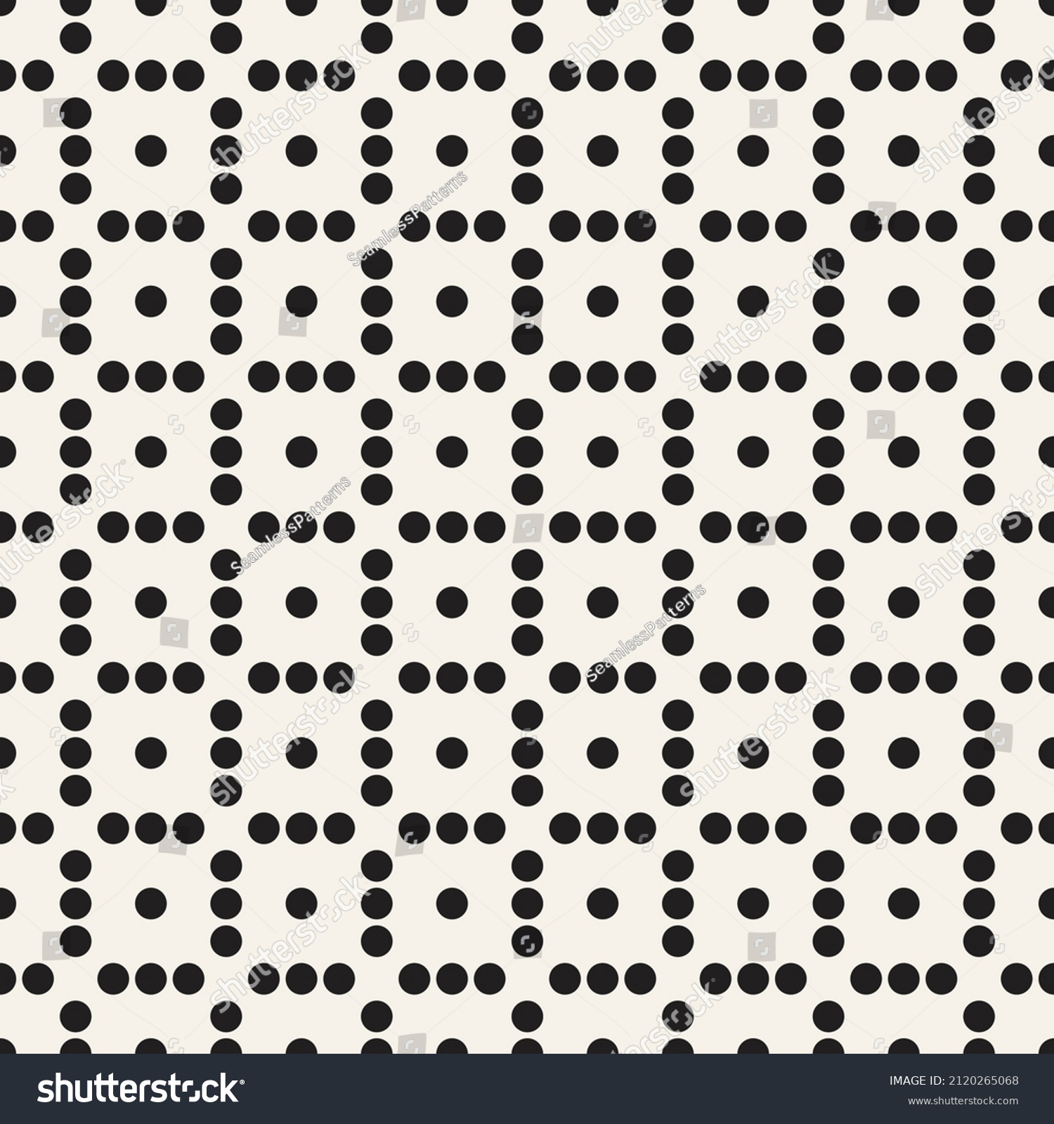 Vector Seamless Perforated Grid Pattern Repeating Stock Vector (Royalty ...
