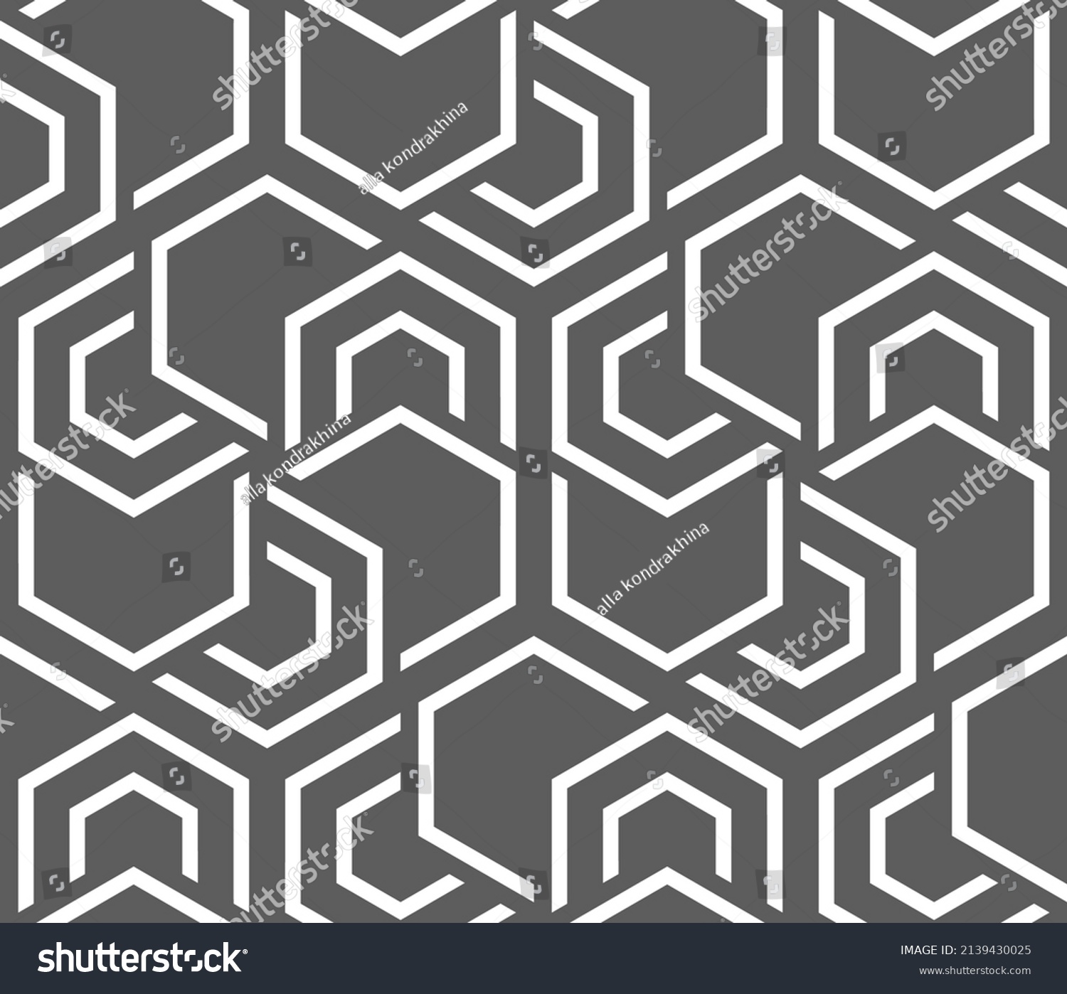 Vector Seamless Texture Modern Geometric Background Stock Vector ...