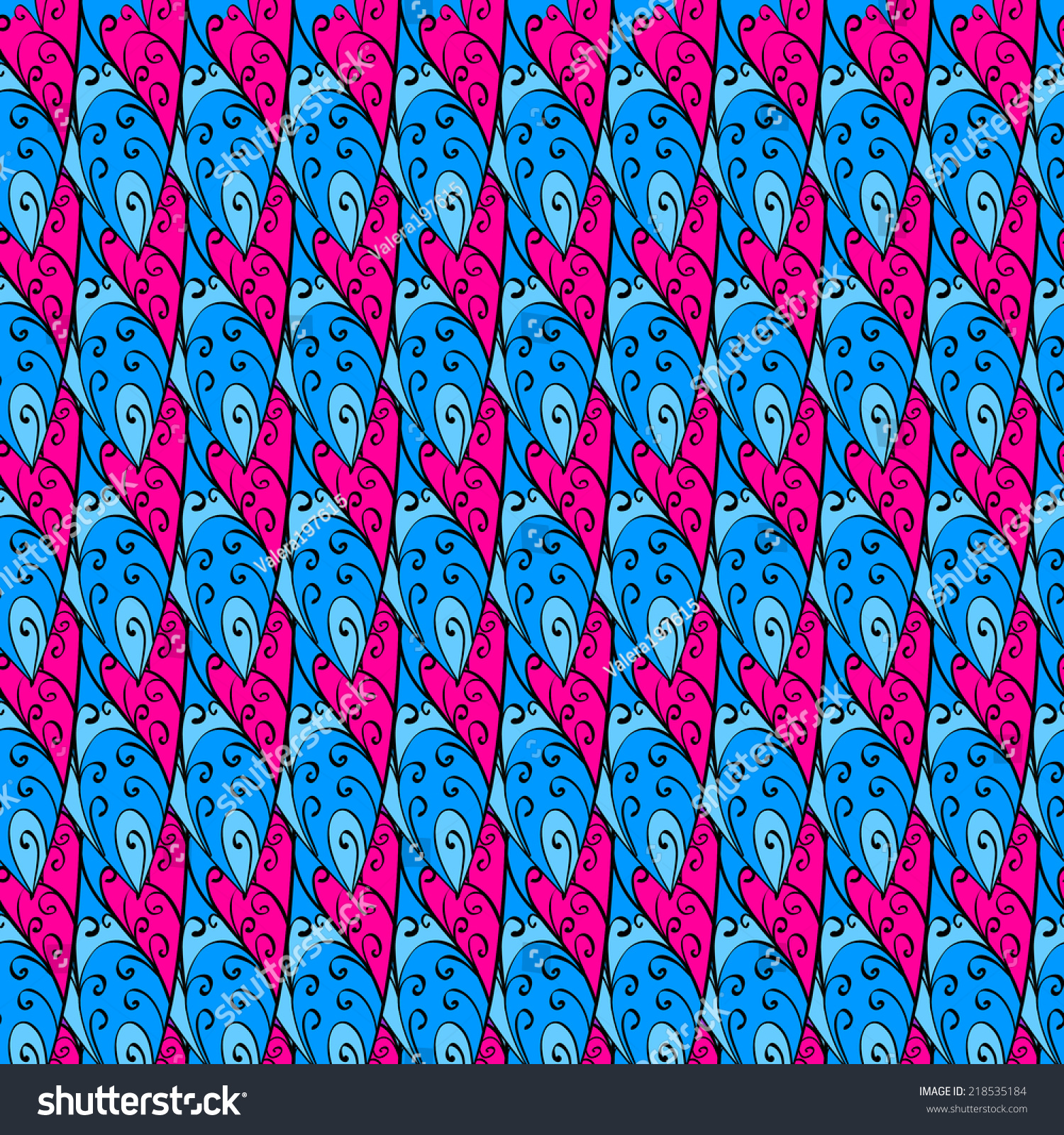 Vector Seamless Texture Doodles Endless Background Stock Vector ...