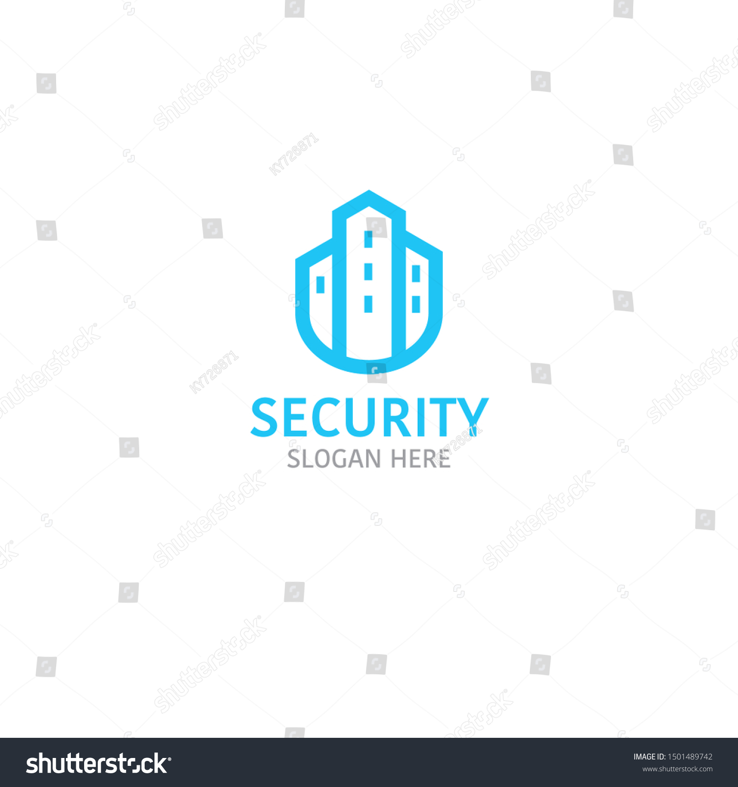 Vector Security Logo Design Template: vector de stock (libre de ...
