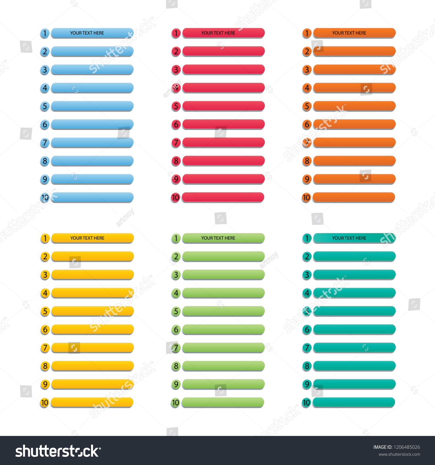 Vector Sequence Rank Infographic Chart: vector de stock (libre de ...