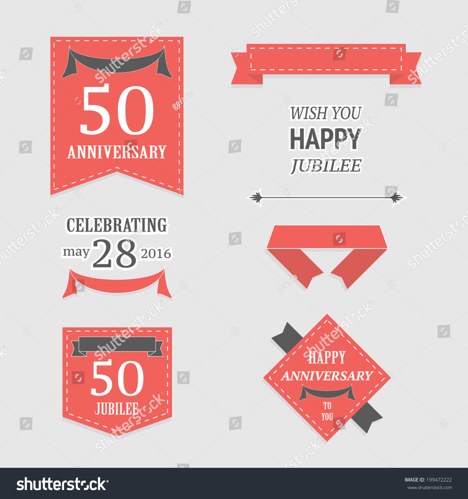 Vector Set Anniversary Elements: เวกเตอร์สต็อก (ปลอดค่าลิขสิทธิ์ ...