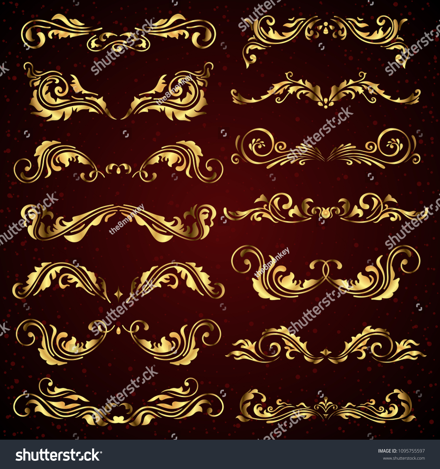 Vector Set Calligraphic Elements Design Page Stock Vector (Royalty Free ... Vector Set Calligraphic Elements Design Page Stock Vector (Royalty Free ...
