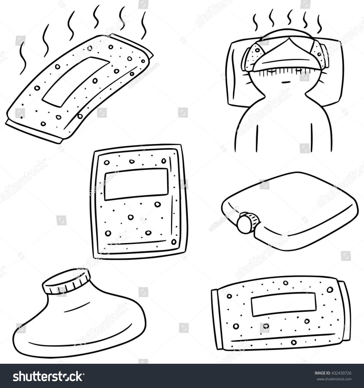 Vector Set Cold Pack Stock Vector (Royalty Free) 432430726
