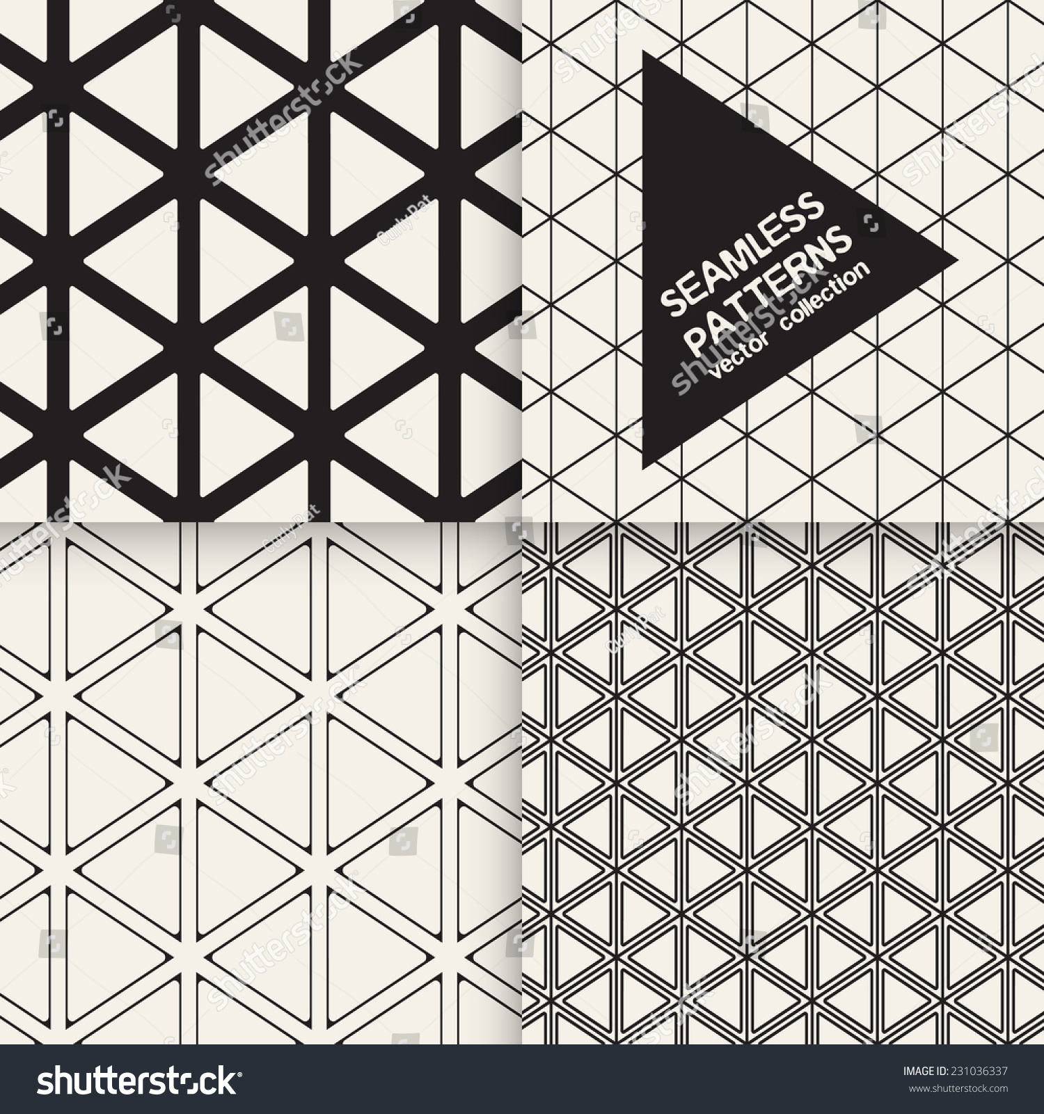 Vector Set Four Seamless Patterns Repeating Stock Vector (Royalty Free ... Vector Set Four Seamless Patterns Repeating Stock Vector (Royalty Free ...