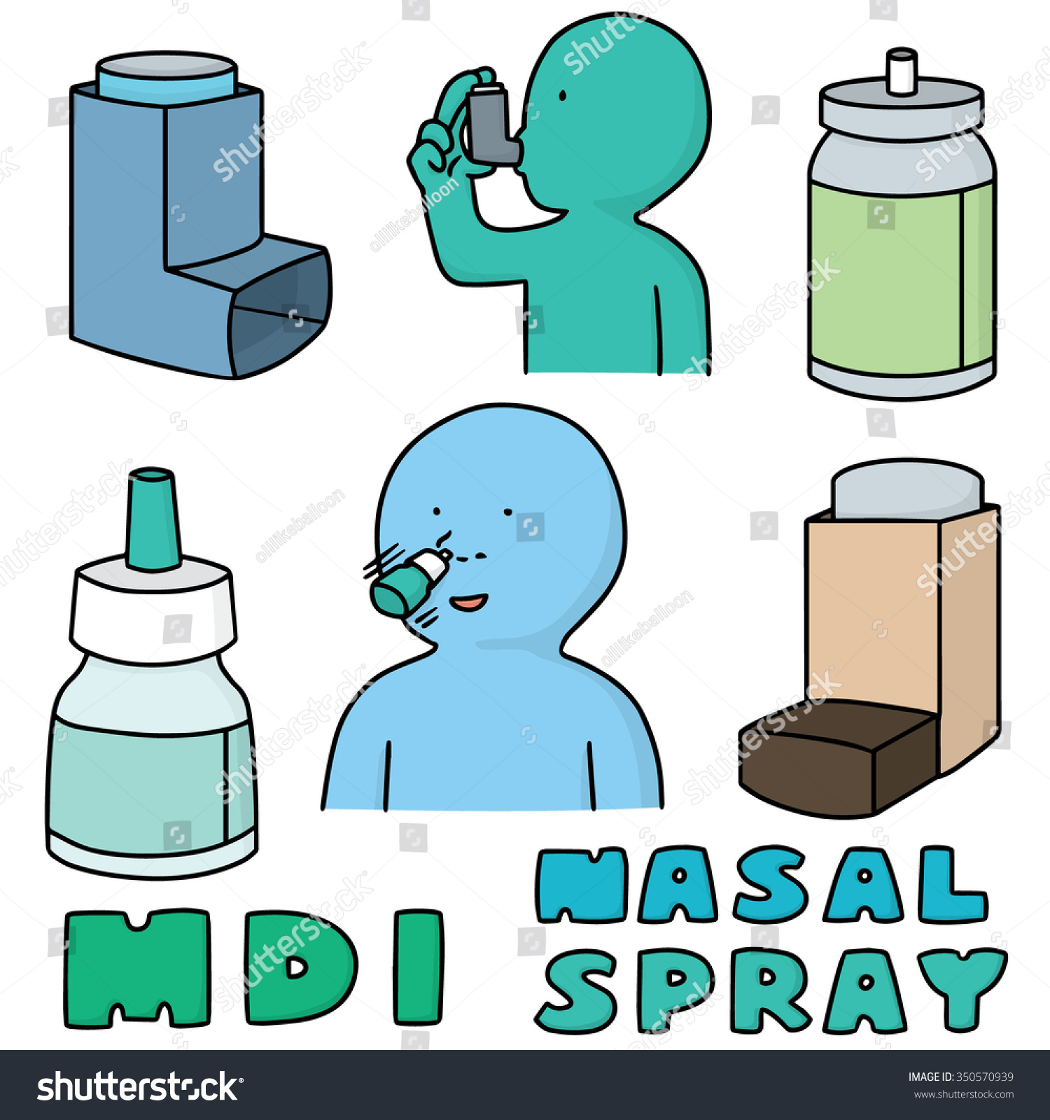 Vector Set Inhalation Medicine Nasal Spray: vector de stock (libre de ... Vector Set Inhalation Medicine Nasal Spray: vector de stock (libre de ...