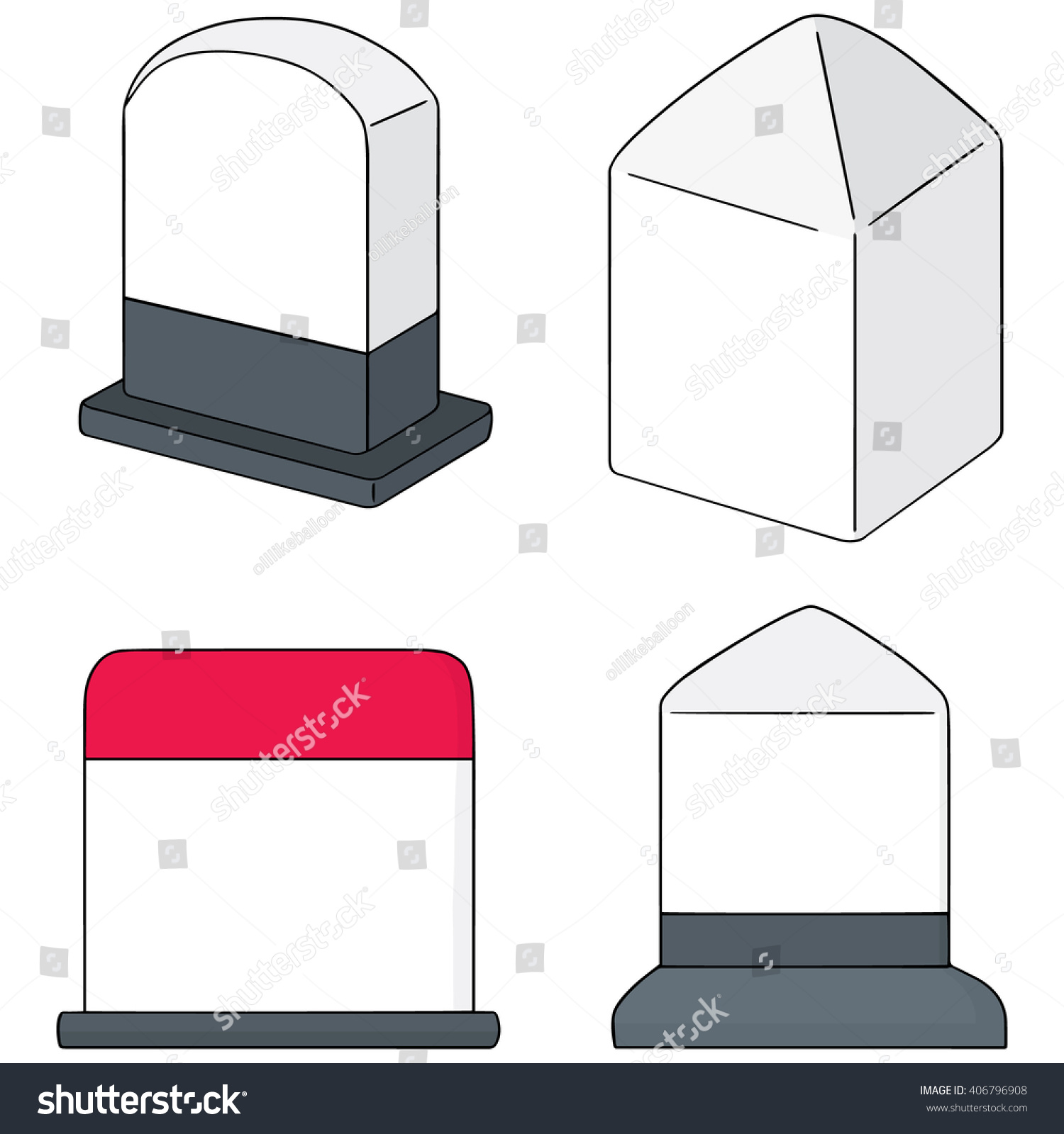 Vector Set Milestone Stock Vector (Royalty Free) 406796908