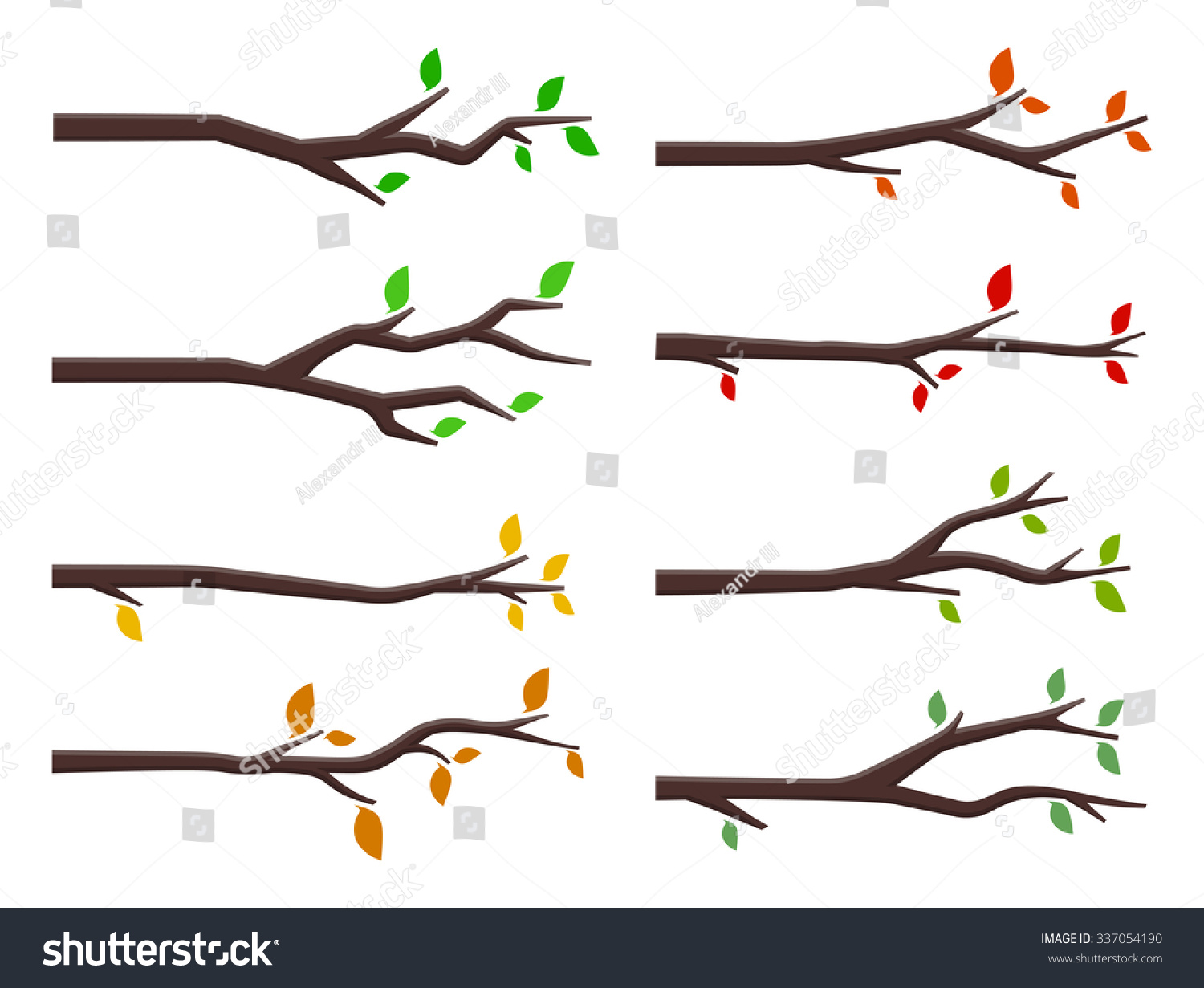 Flat tree branch Images, Stock Photos & Vectors | Shutterstock