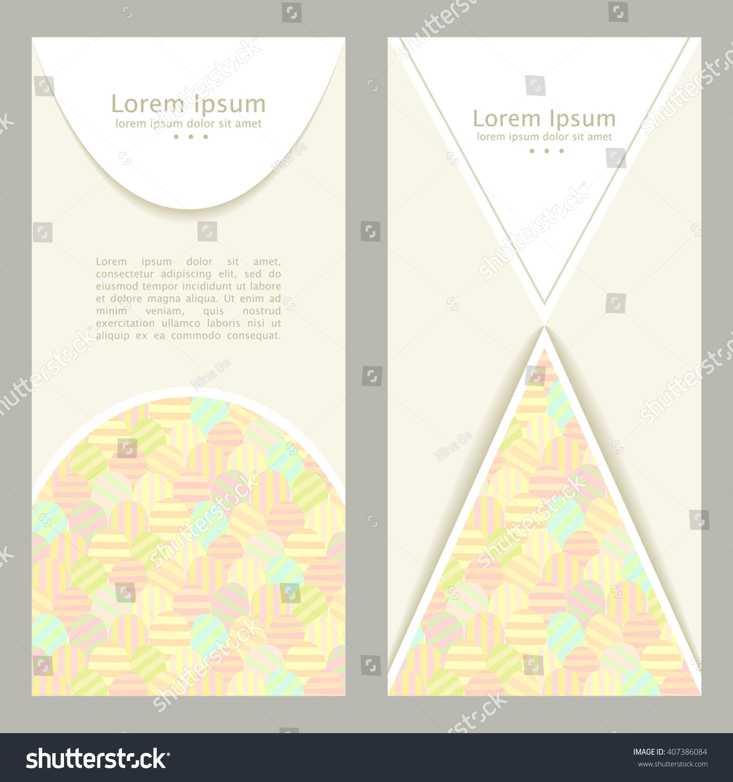 Vector Set Two Nice Flyers Sample Stock Vector (Royalty Free) 407386084