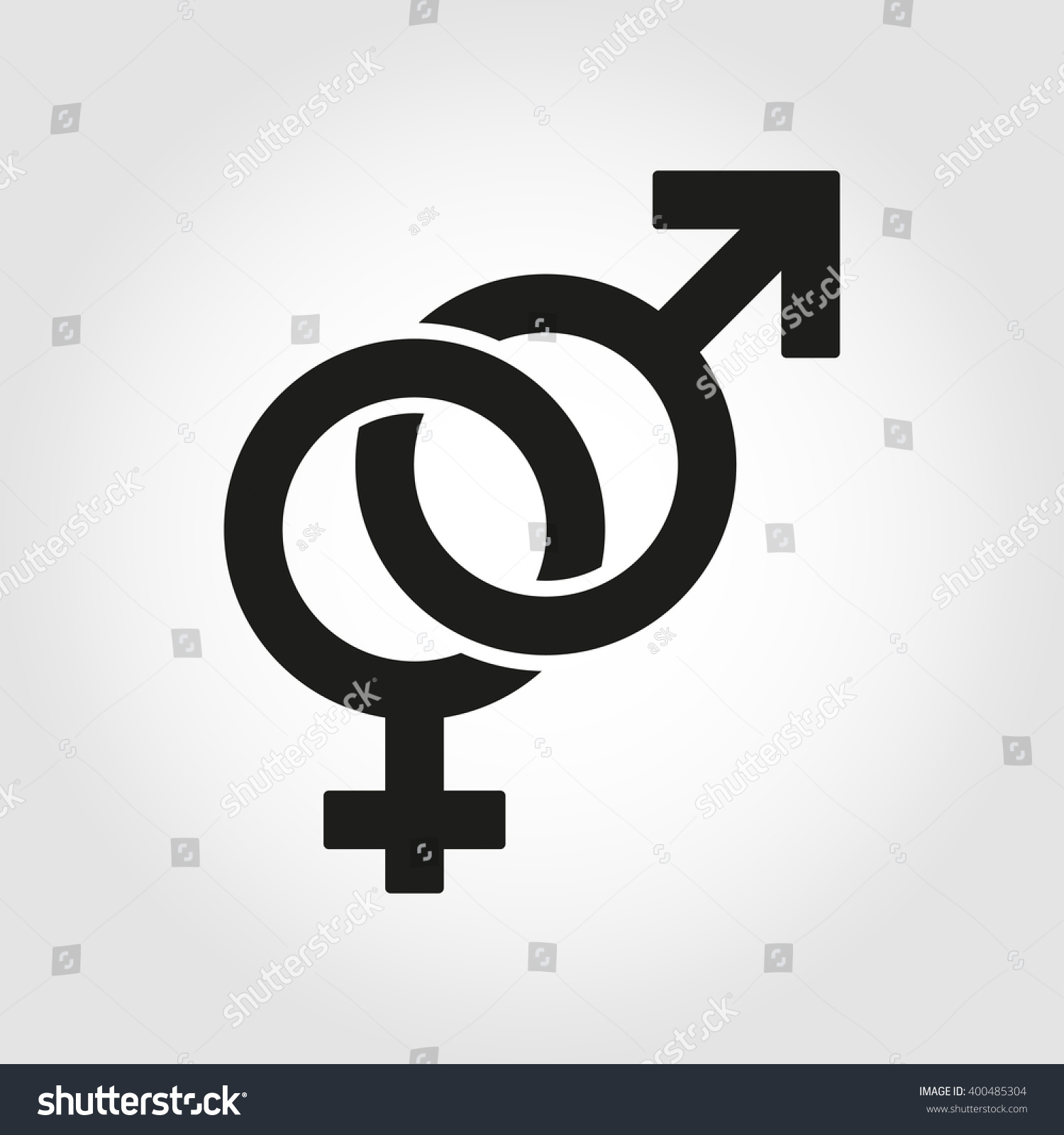 Vector Sex Symbol Icon Male Female เวกเตอร์สต็อก ปลอดค่าลิขสิทธิ์