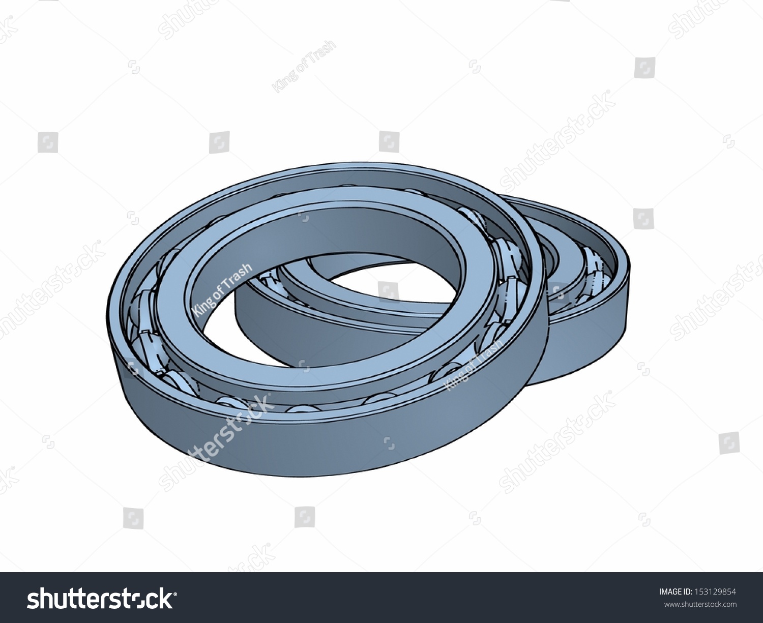 Vector Shaft Support Bearing Stock Vector (Royalty Free) 153129854