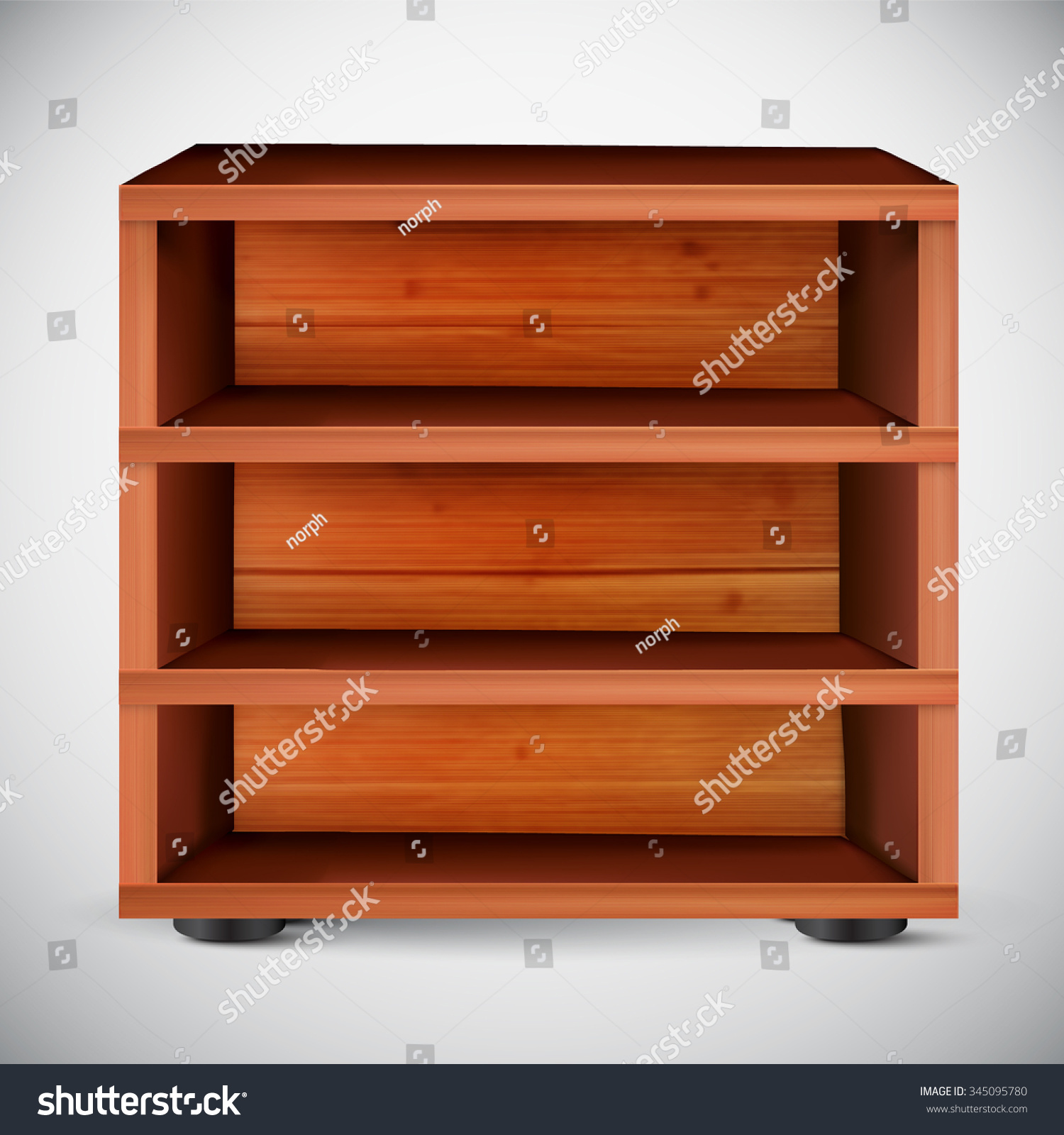 Vector Shelf Illustration Stock Vector (Royalty Free) 345095780 ...