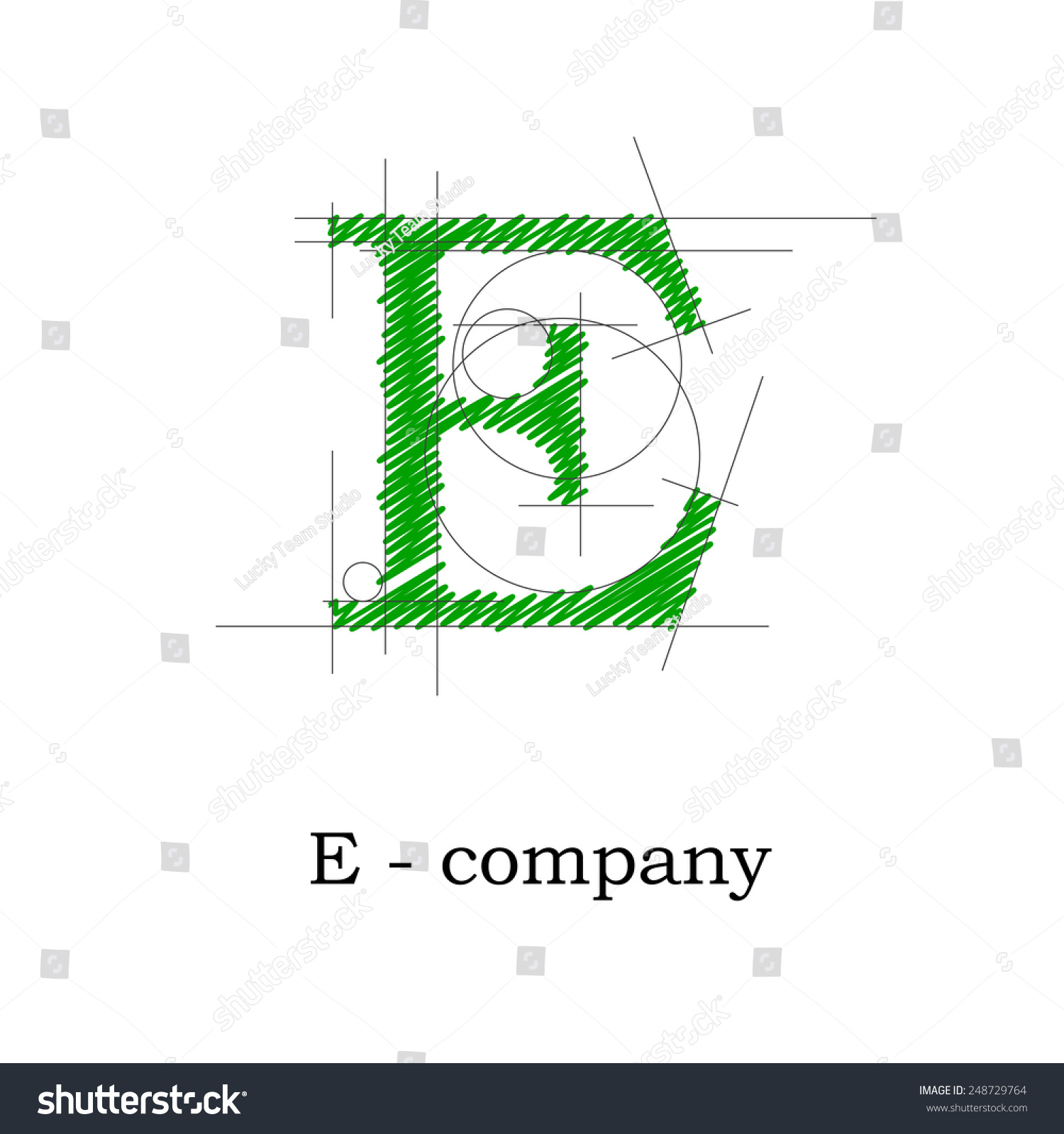Vector Sign Design Letter E Stock Vector (Royalty Free) 248729764