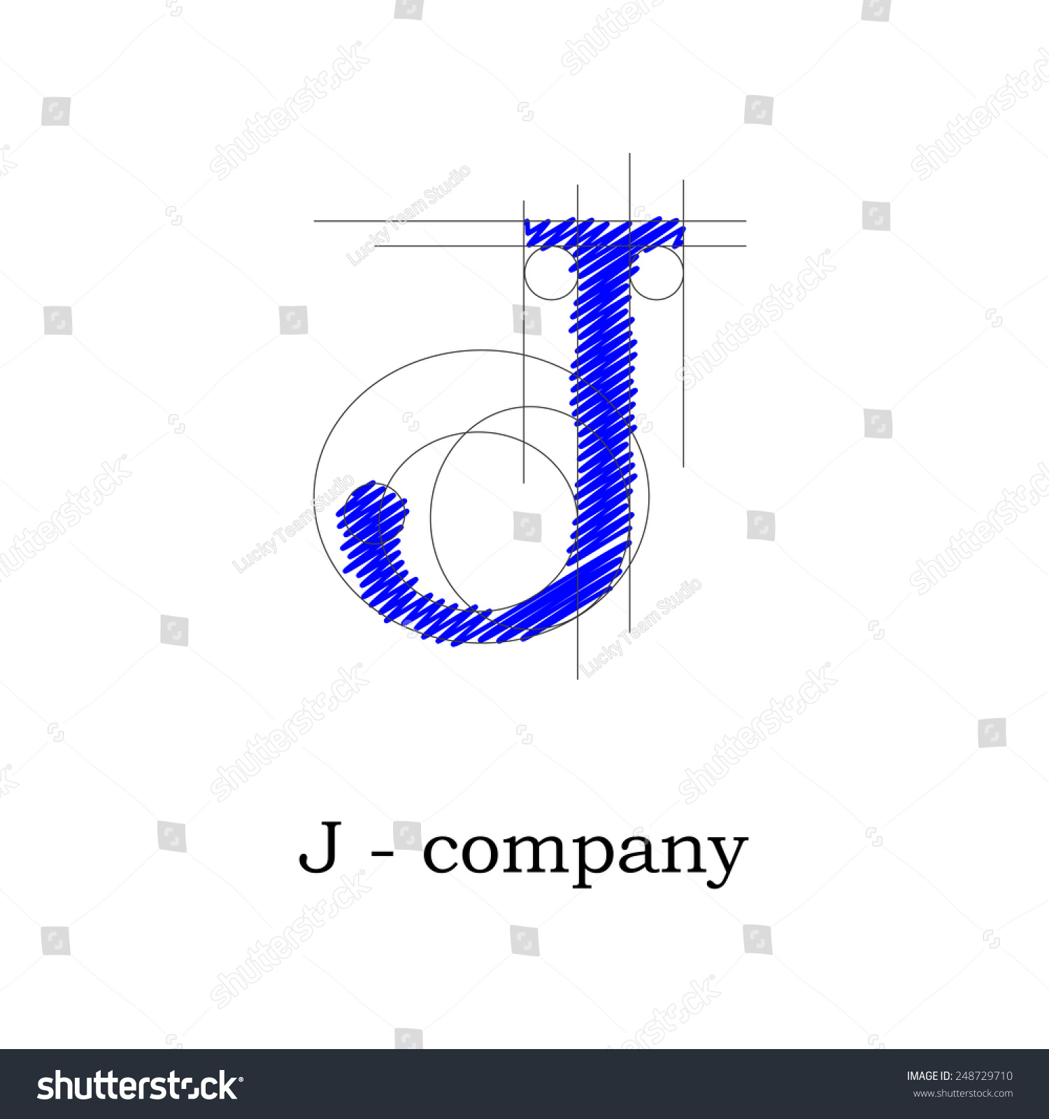 Vector Sign Design Letter J Stock Vector (Royalty Free) 248729710