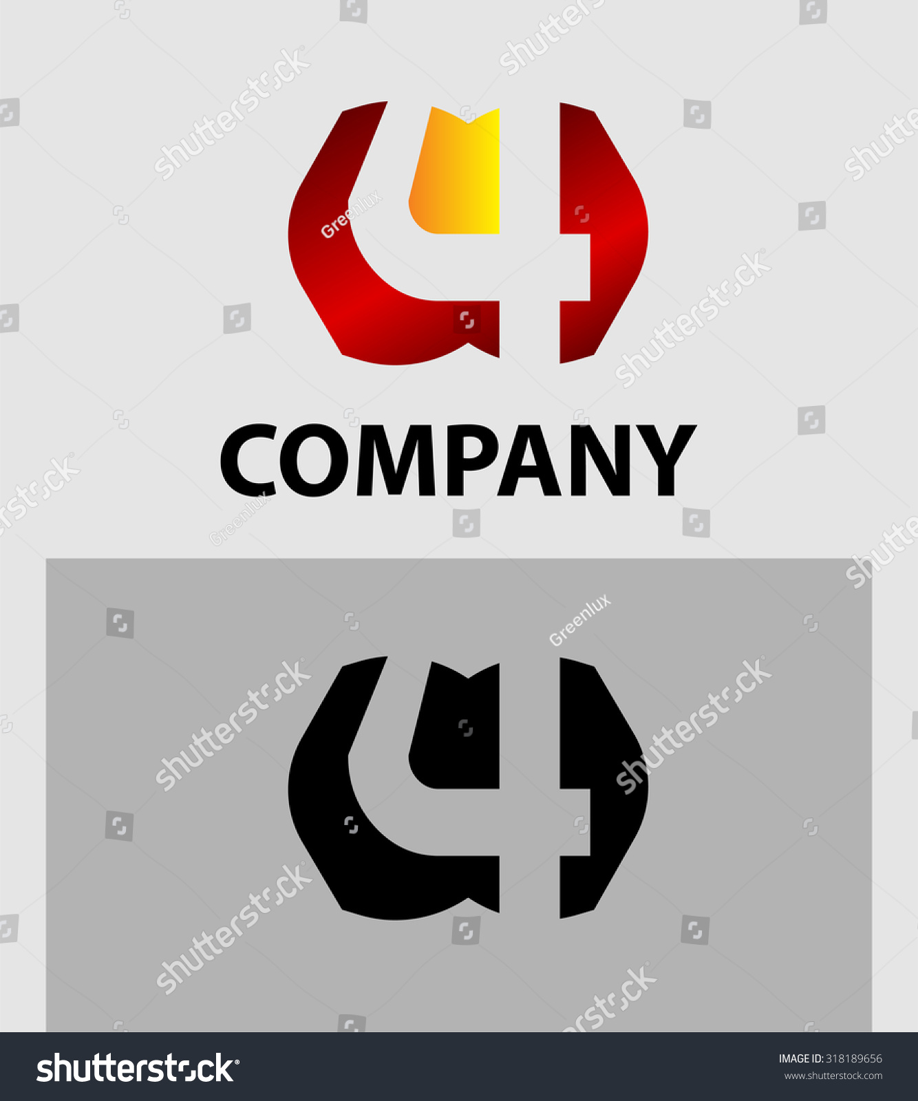 Vector Sign Number 4 Logo Stock Vector (Royalty Free) 318189656 ...