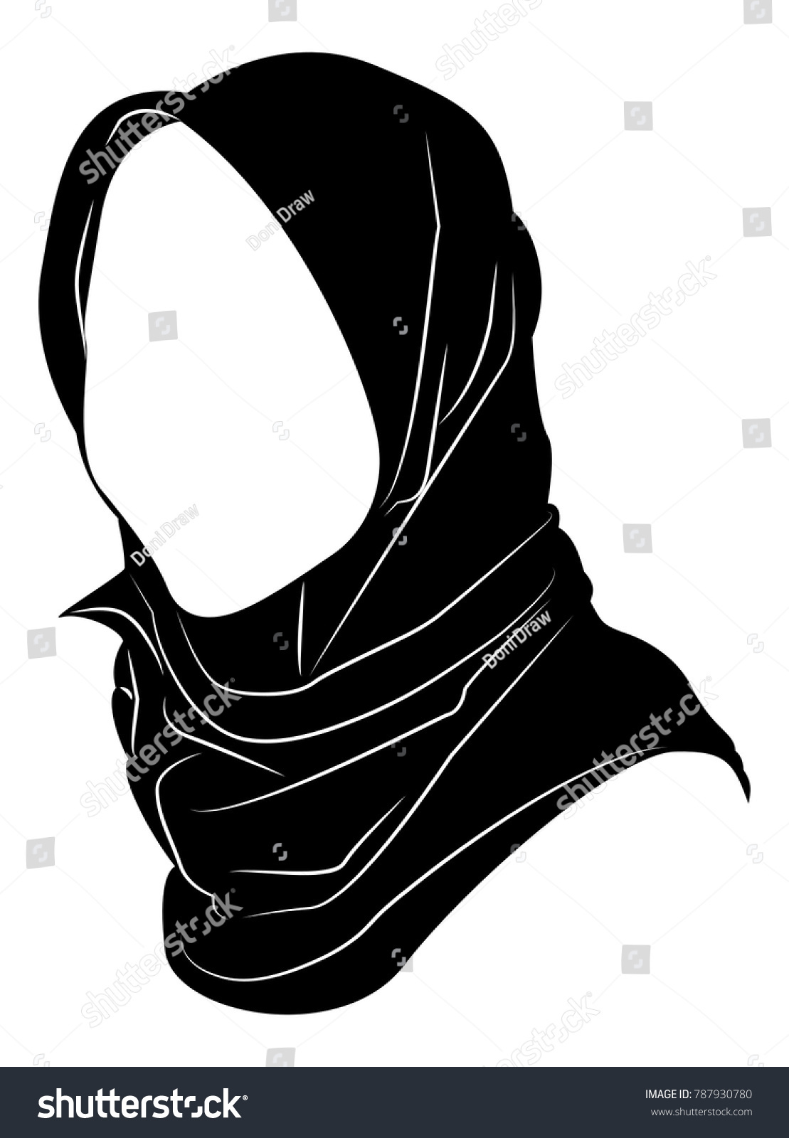 Vector Silhouette Drawing Muslim Woman Hijab Stock Vector (Royalty Free ... Vector Silhouette Drawing Muslim Woman Hijab Stock Vector (Royalty Free ...