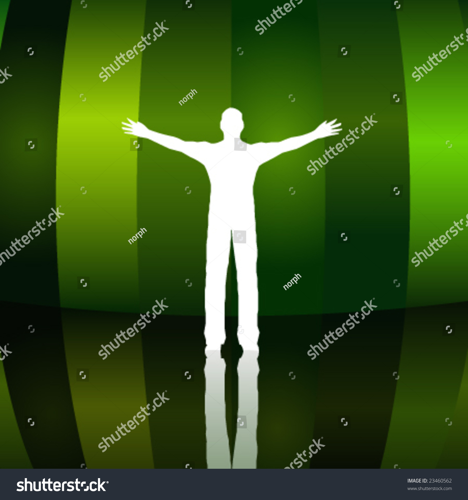 Vector Silhouette Open Hands Stock Vector (Royalty Free) 23460562 ...