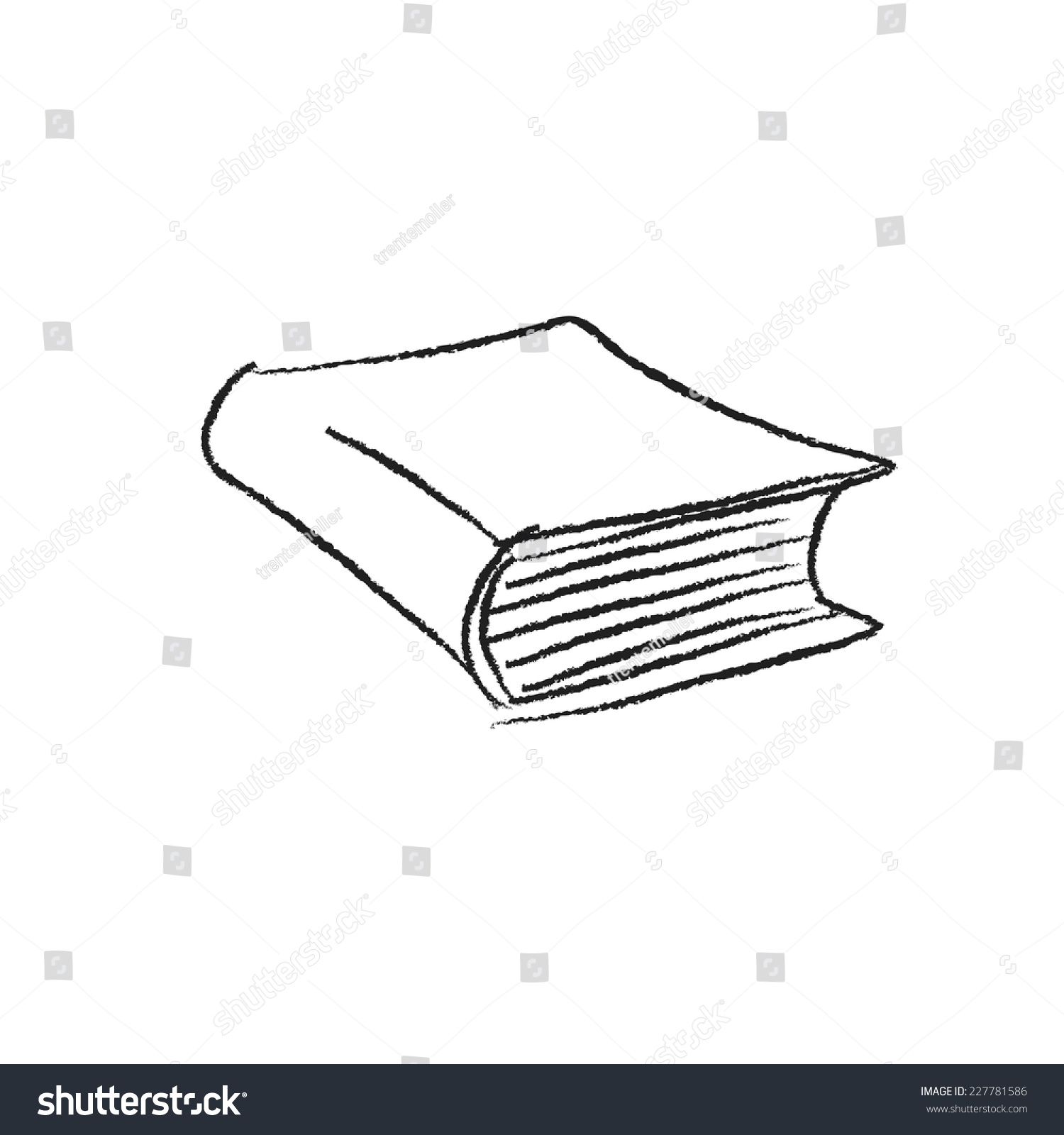 Vector Sketch Drawing Book Illustration Stock Vector (Royalty Free ...