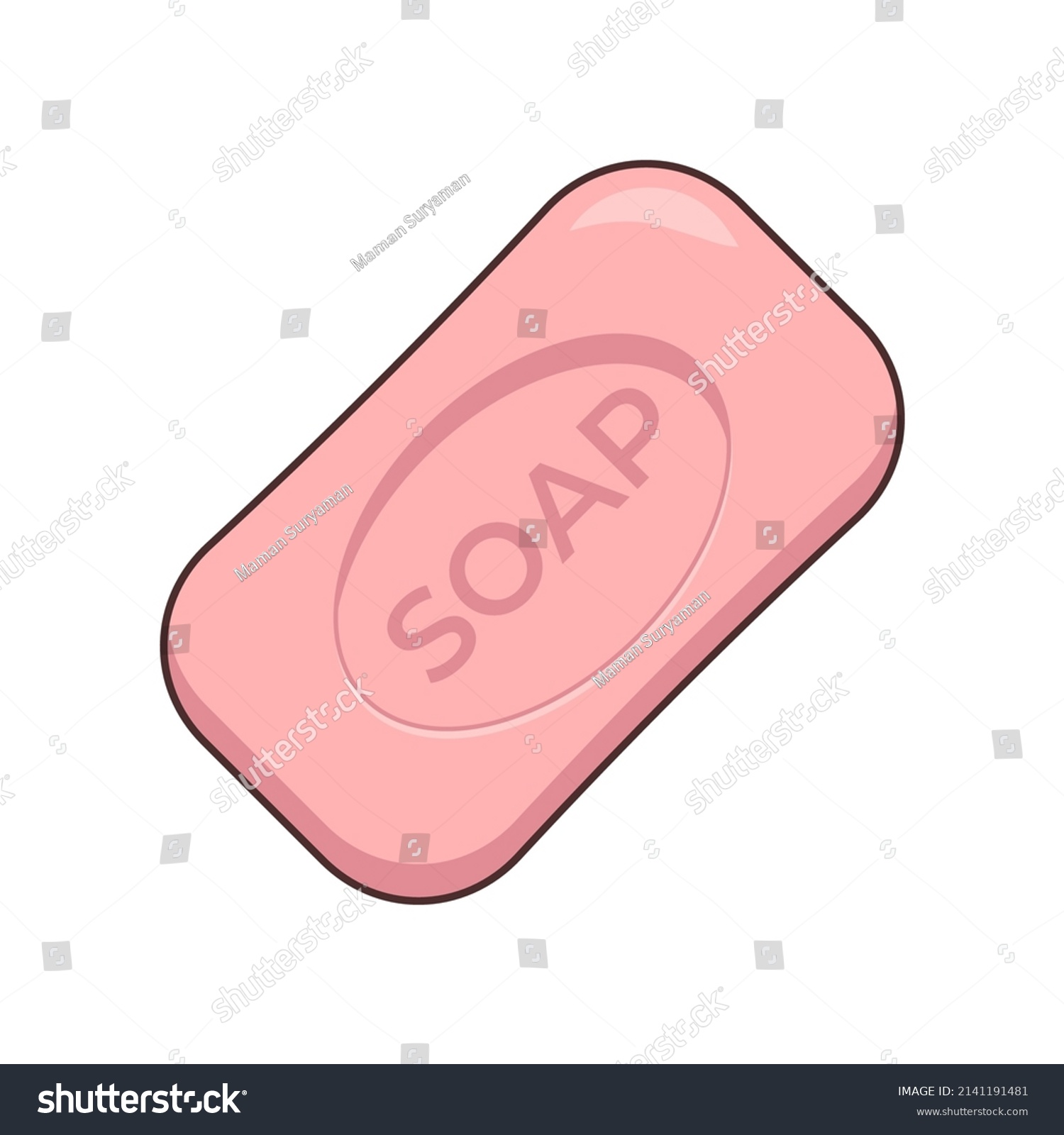Vector Soap Isolated On White Background Stock Vector (Royalty Free ...