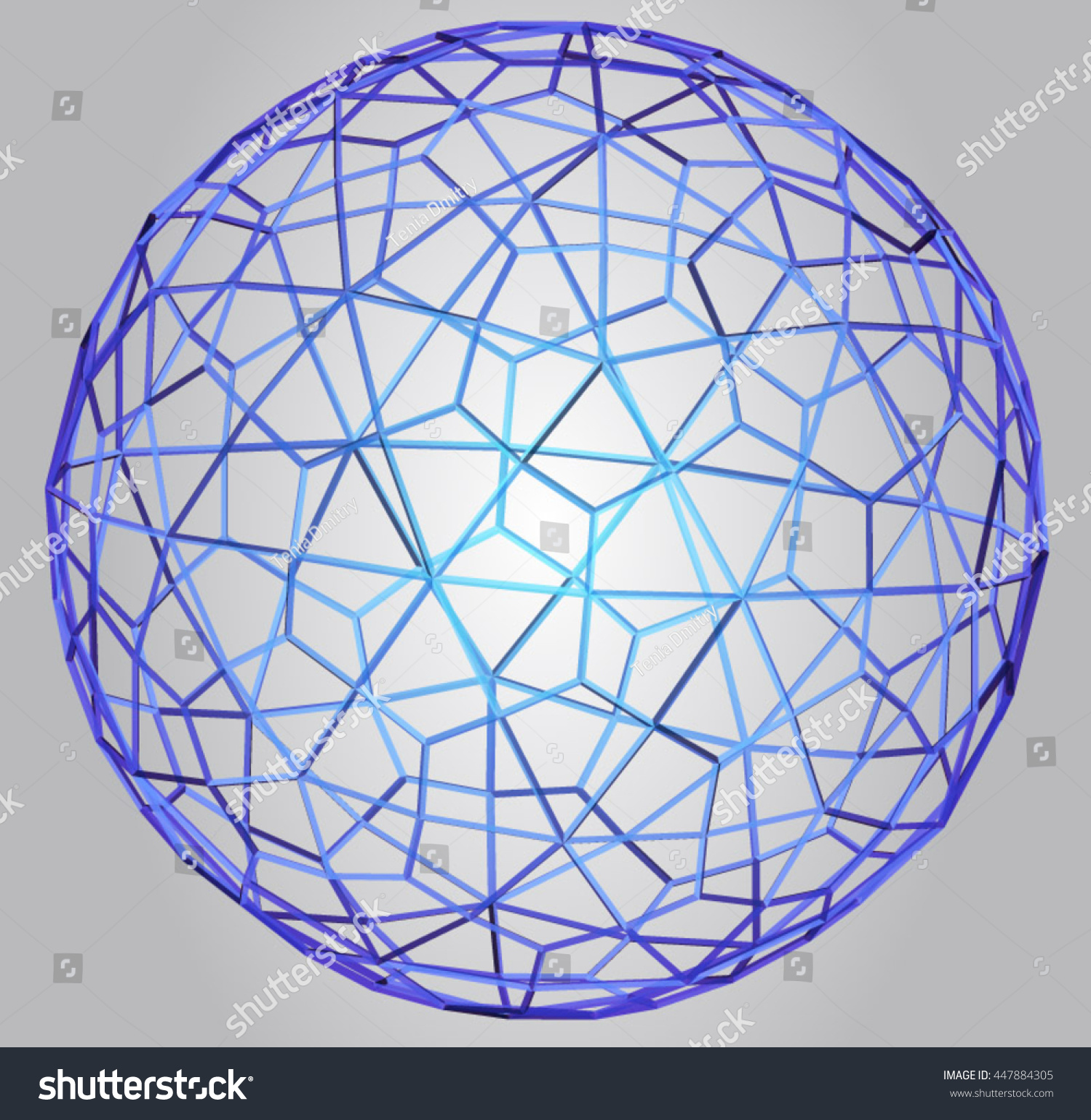 Vector Sphere Illustration Empty Inside Looks Stock Vector (Royalty ...