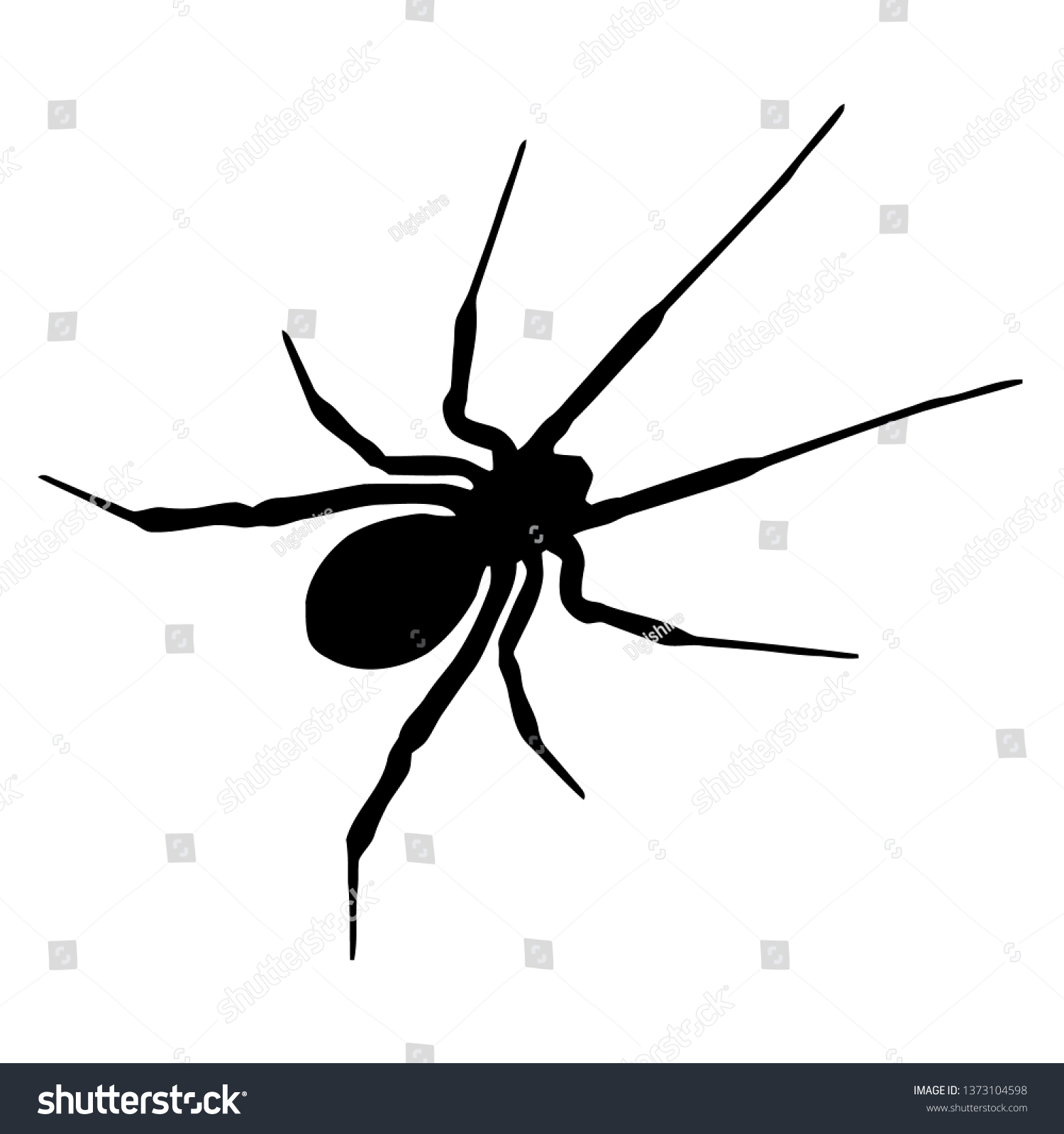 Vector Spider Clipart Stock Vector (Royalty Free) 1373104598 | Shutterstock